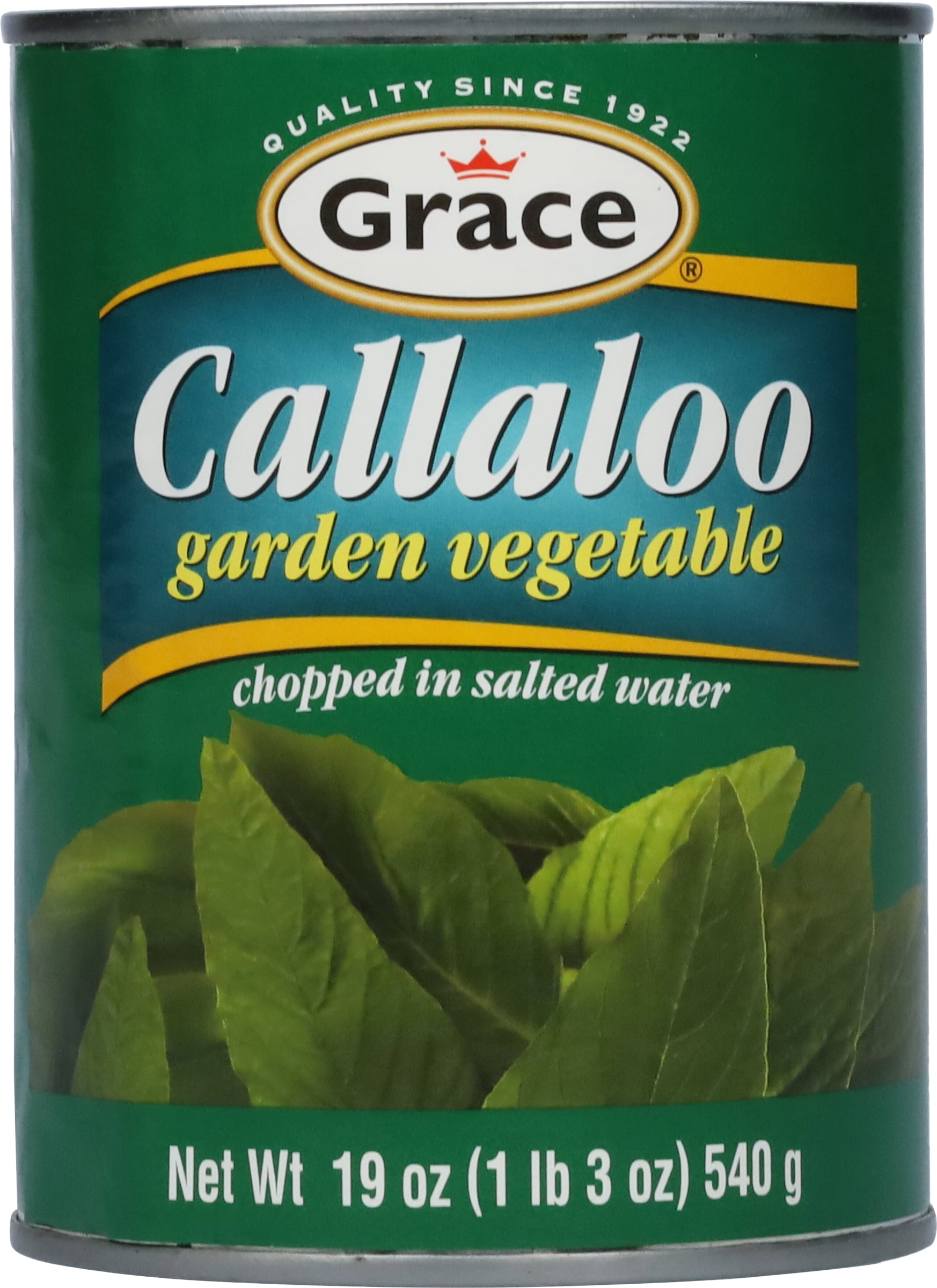 Grace Callaloo in Salt Water, 18 oz Can - Walmart.com