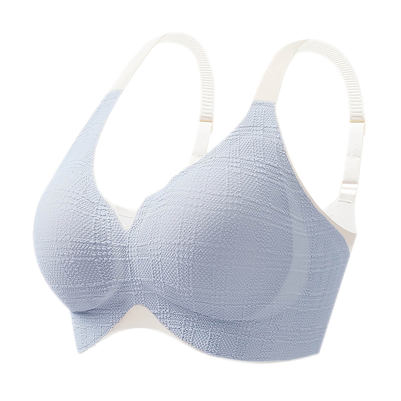 Discount Bonanza,'Large Size Bra, Wireless Soft Support, Solid Color ...