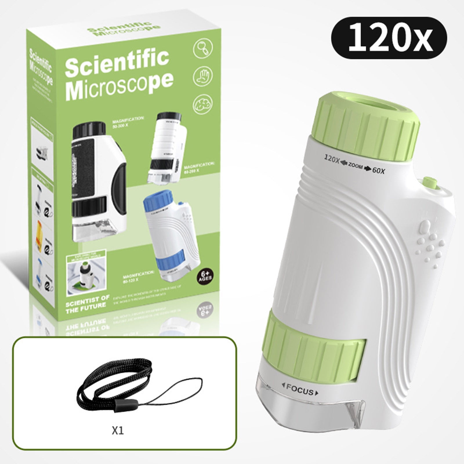 Discount Bonanza, Portable Microscope, 60-120X Magnification, Led Light ...
