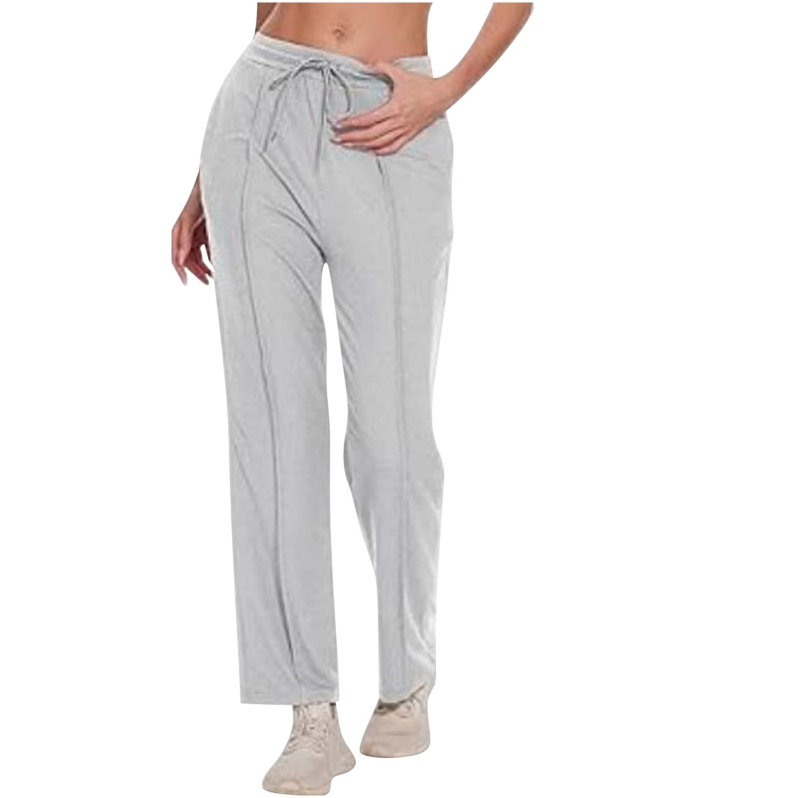 Discount Bonanza, Women's High Waist Jogging Pants, Solid Color ...