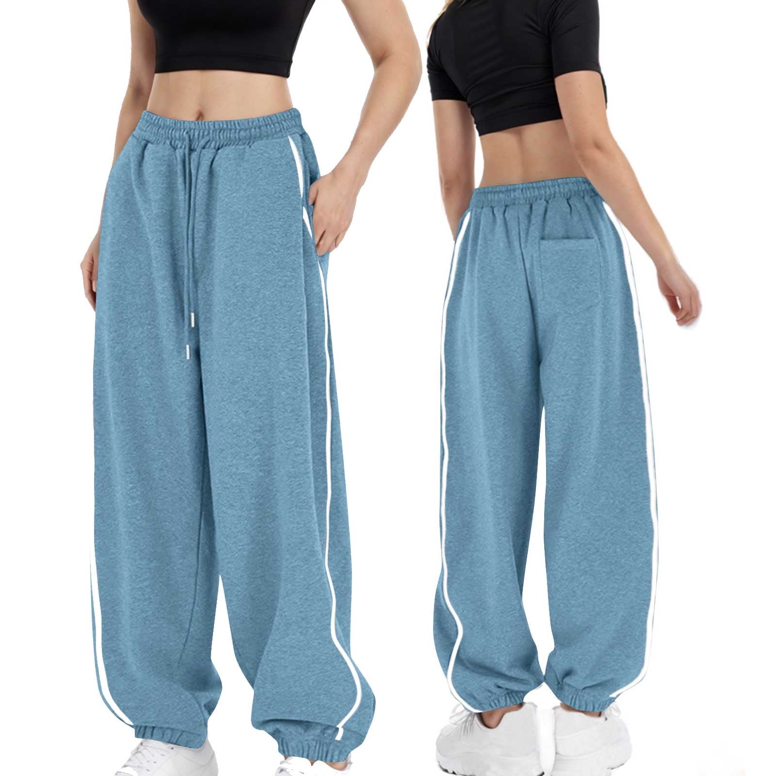 Discount Bonanza,Women's High-Waisted Drawstring Sweatpants,Casual ...