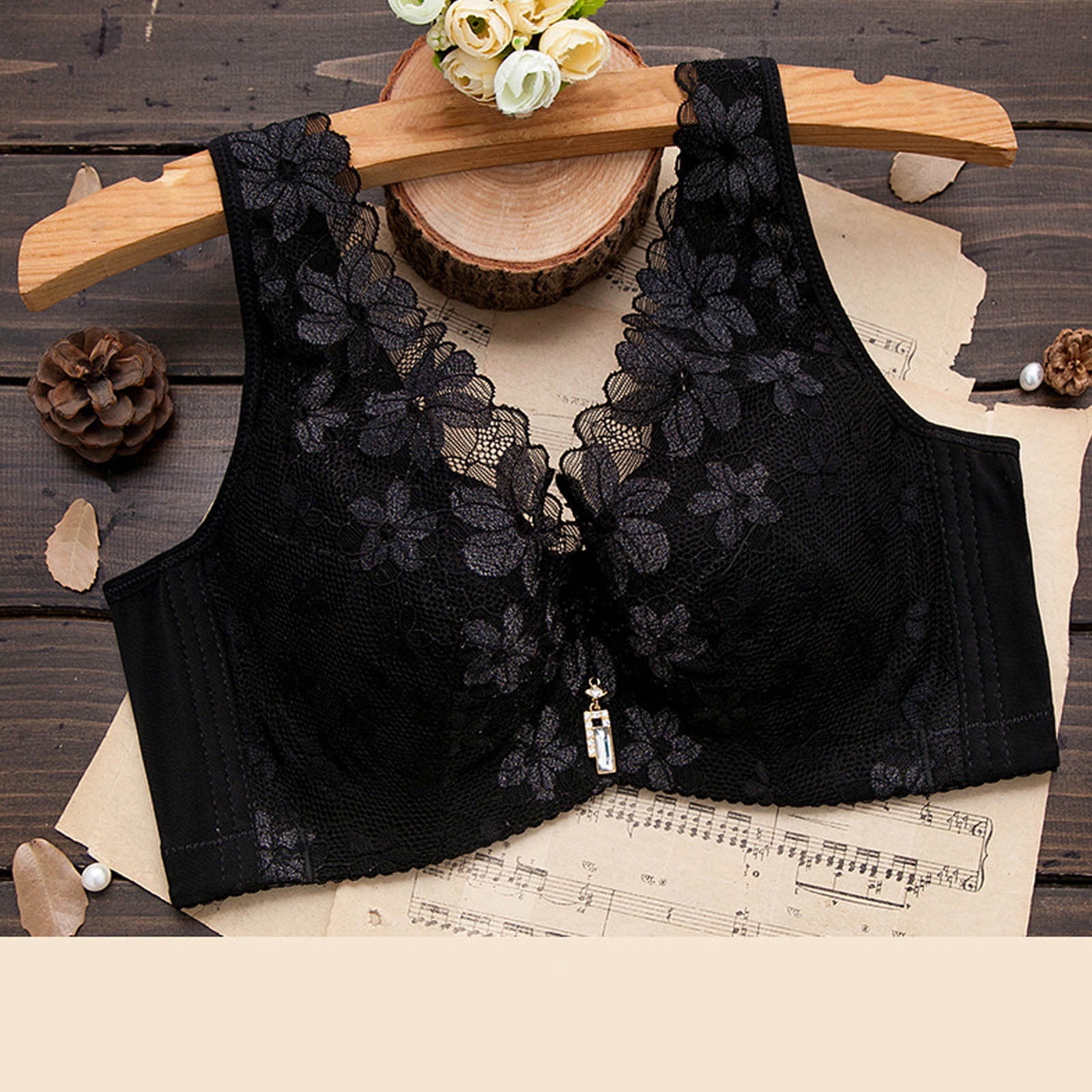 Discount Bonanza, Women's Thin Style Ventilated Back Buckle Lace Bra ...