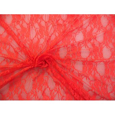 Stretch French Lace Embroidered Floral Florence 58" Wide Fabric (Tan ...