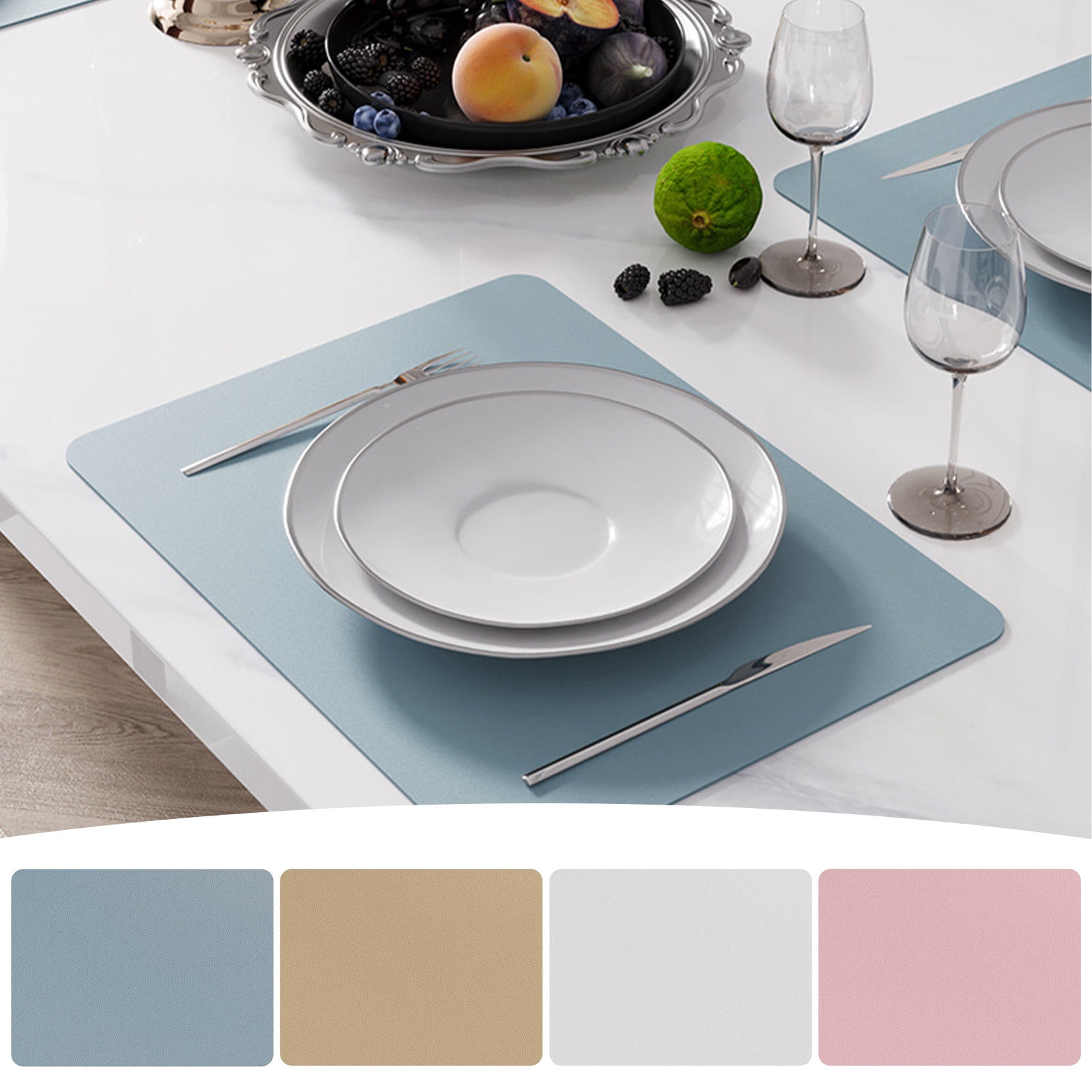 Discount Galore, Modern Placemat Leather Mat, Large Size, Oil-proof ...