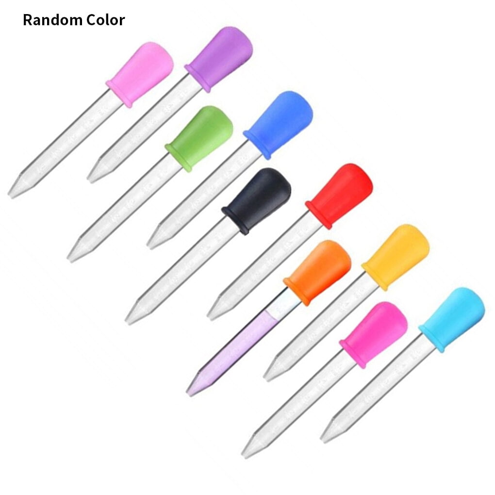 "Discount.Home 10 Pcs Liquid Droppers, Silicone and Plastic Pipettes ...