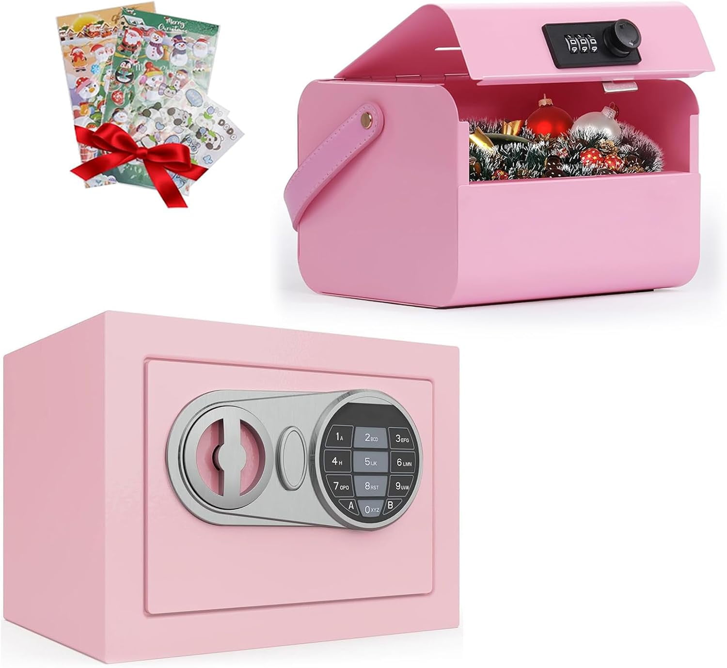 【Discount Package】 small safe box for money, portable cash money safe ...