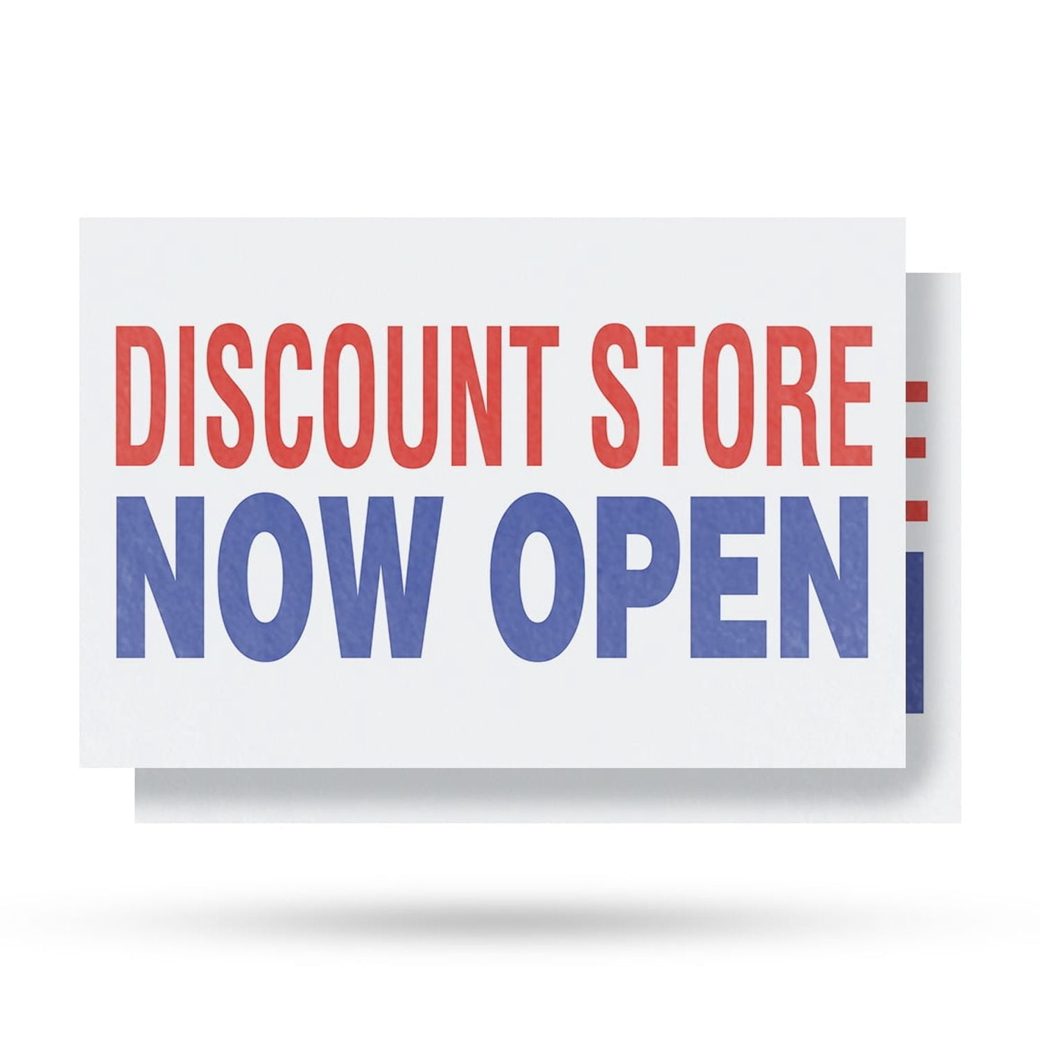 Discount Store Now Open Vinyl Decal 2 Pack of 12 Inch x 16 Inch ...