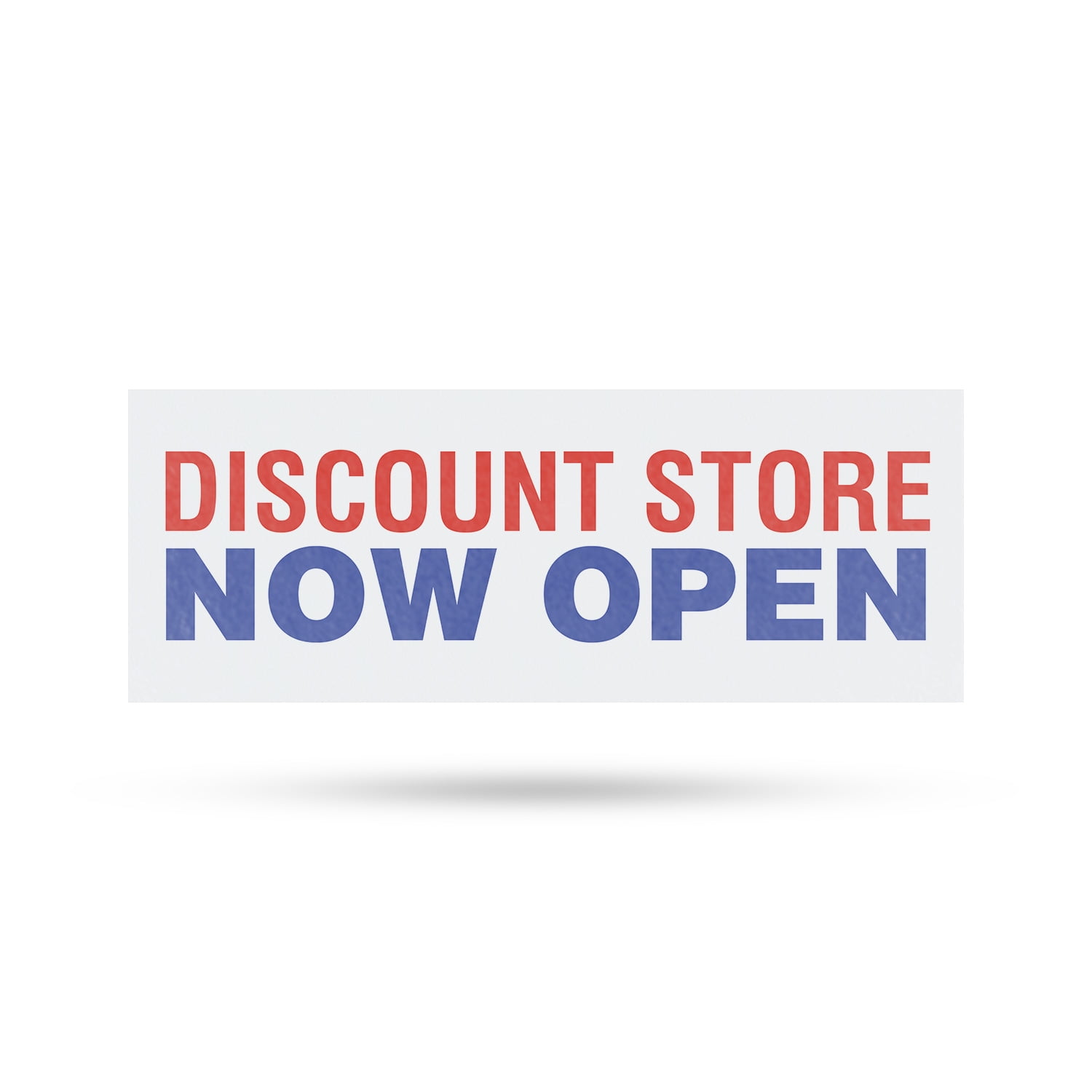Discount Store Now Open Vinyl Decal 24 Inch x 9 Inch Weatherproof Heavy ...