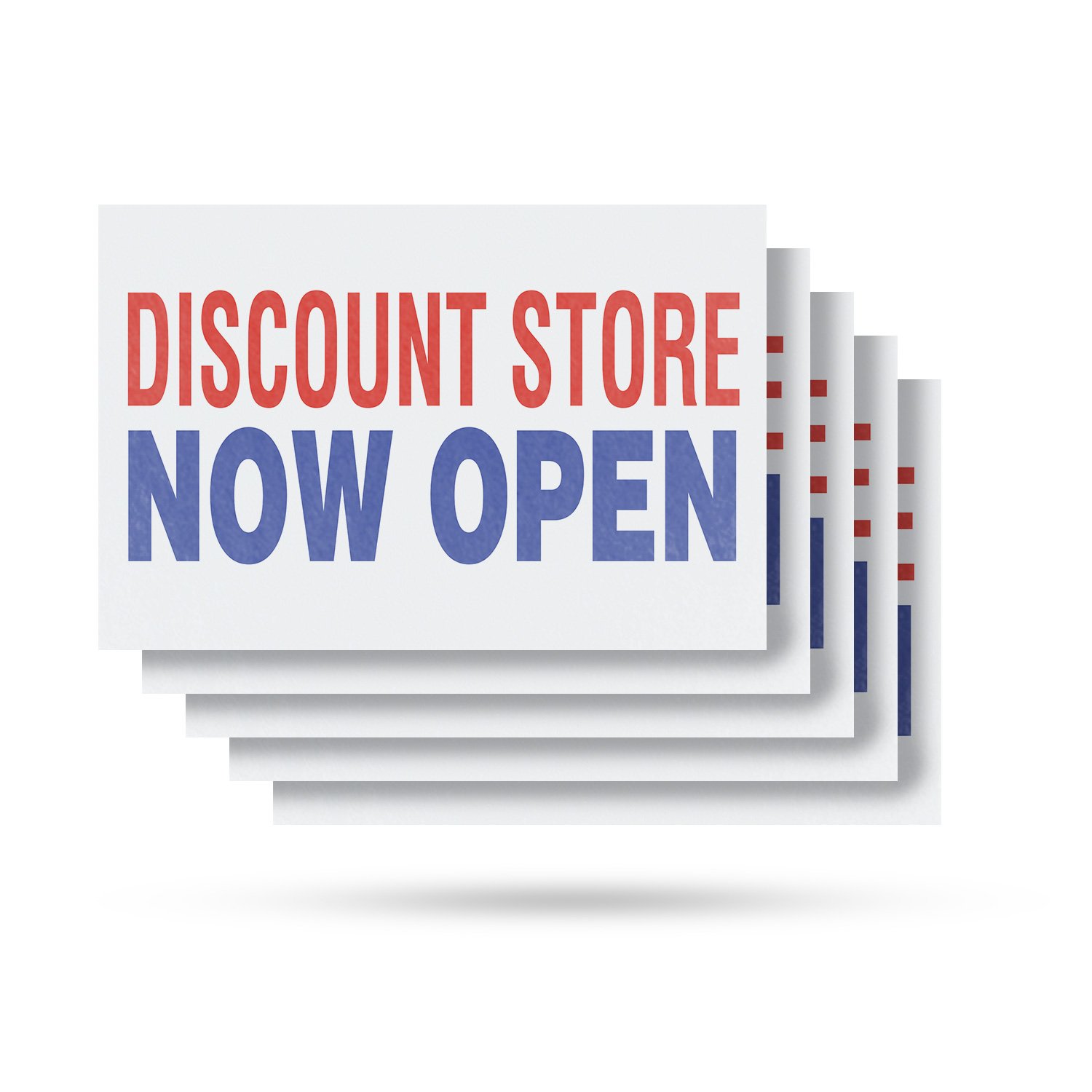 Discount Store Now Open Vinyl Decal 5 Pack of 24 Inch x 36 Inch ...