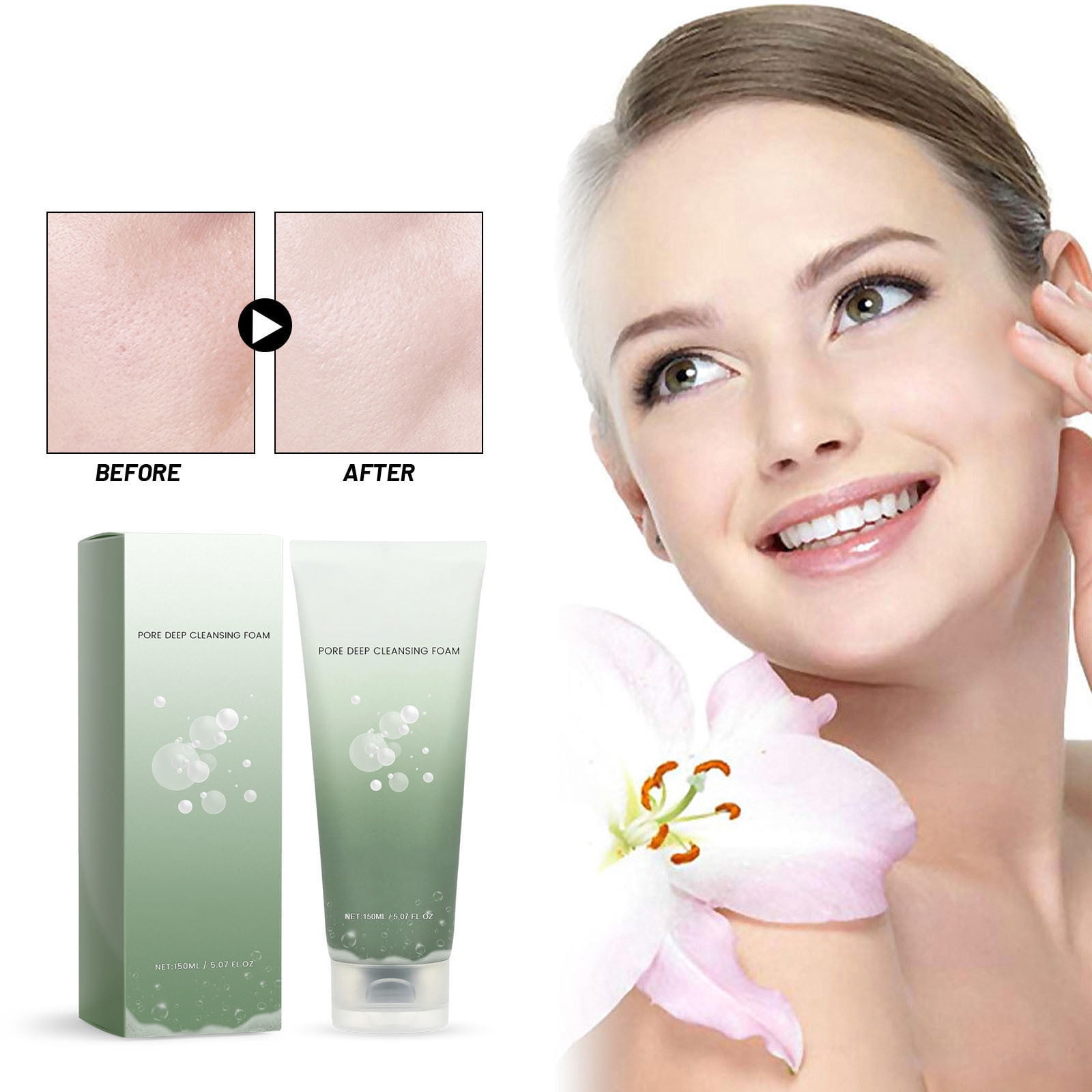 Discount Time, Foaming Facial Cleanser, Pore Cleanser, Gently Removes ...