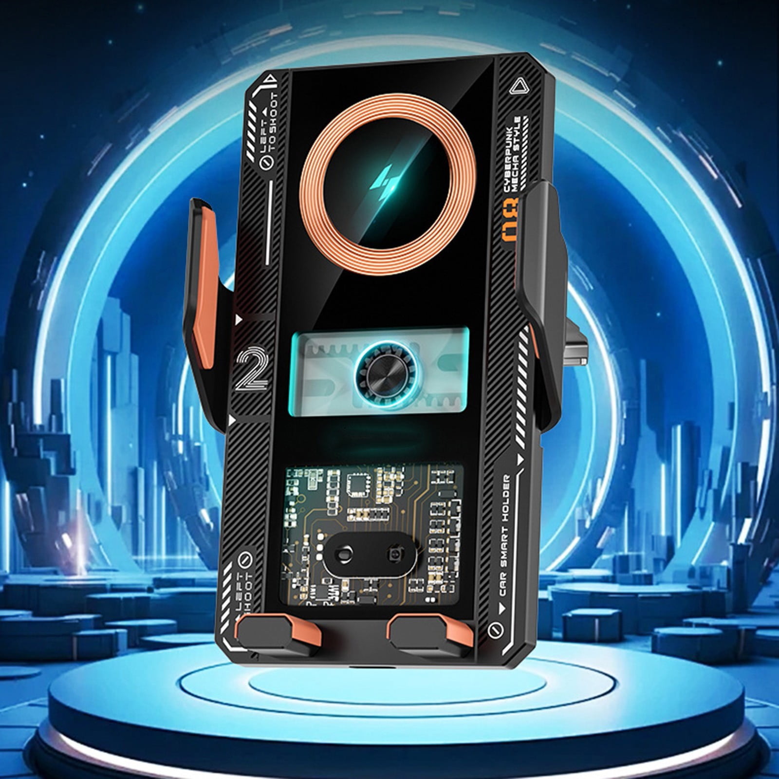 Discount! mtvxesu Cell Phone Stand Car Mounted Mobile Wireless Charger ...