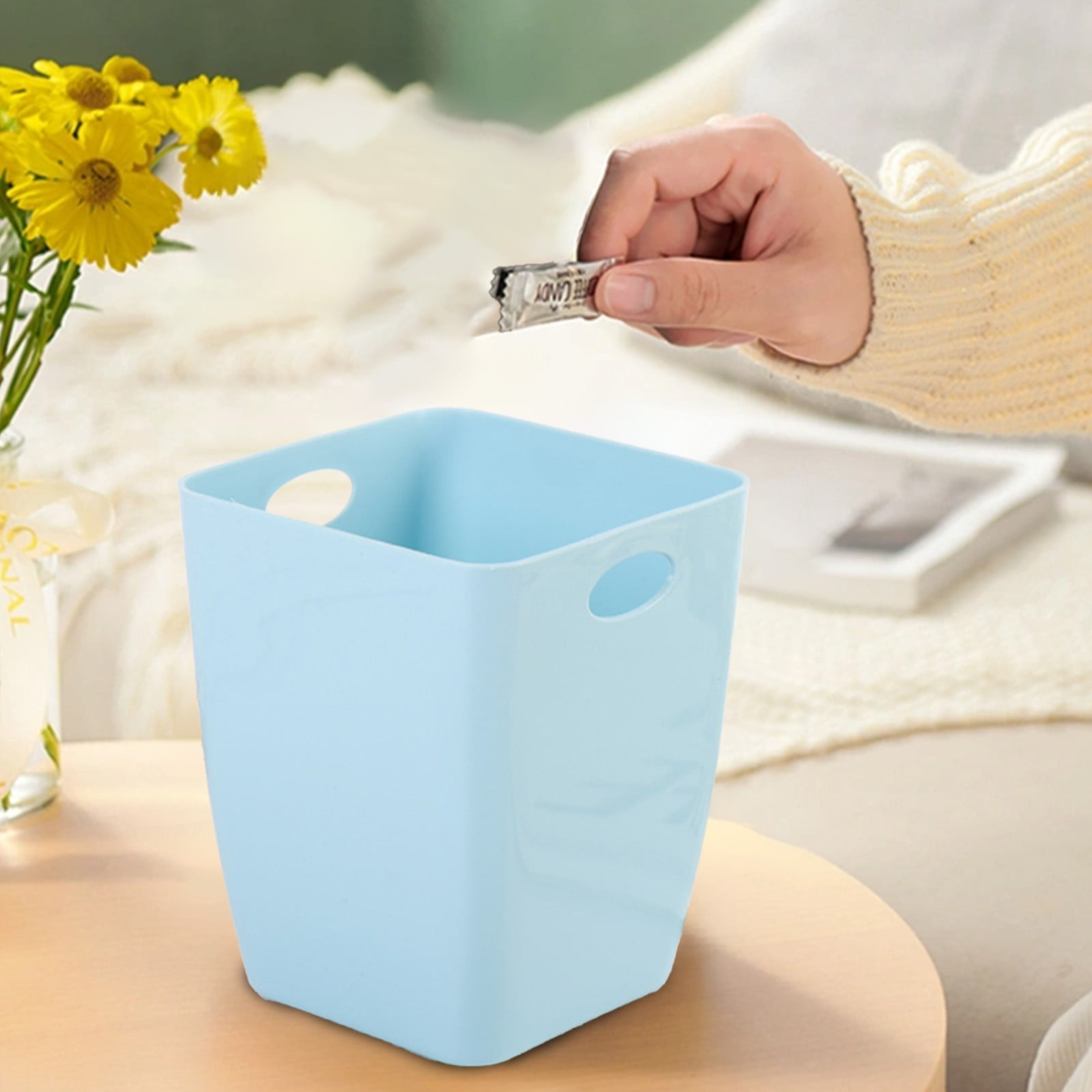 Discount! mtvxesu Compact Plastic Desktop Waste Bin For Home Office ...