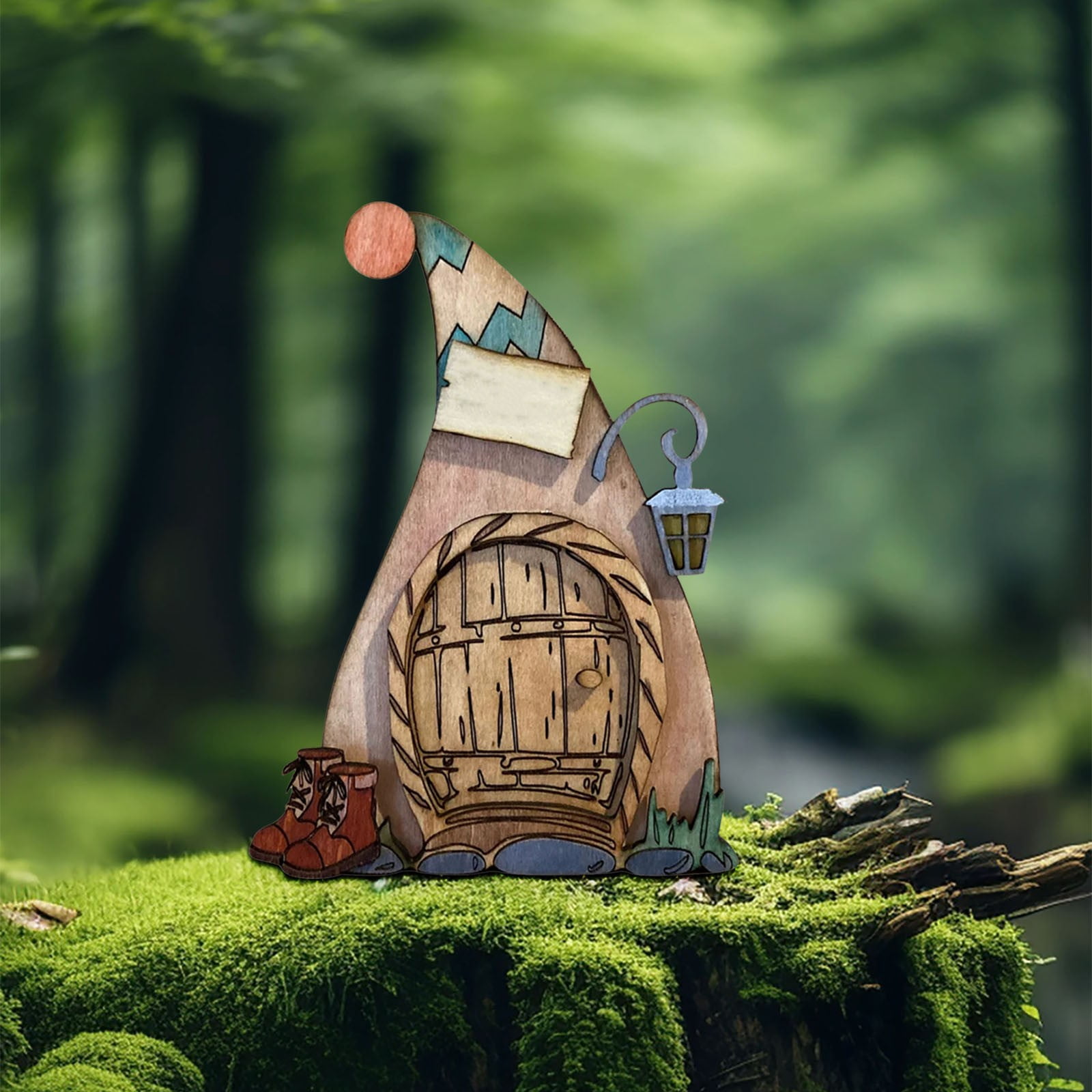 Discount! mtvxesu Miniature Fairy Tale Door Wooden Decoration For Home ...