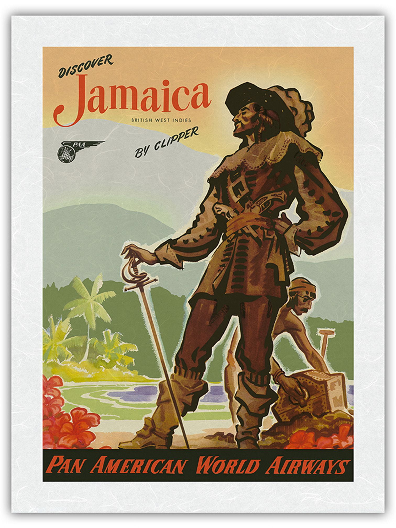 Discover Jamaica by Clipper - British West Indies - Pan American World ...