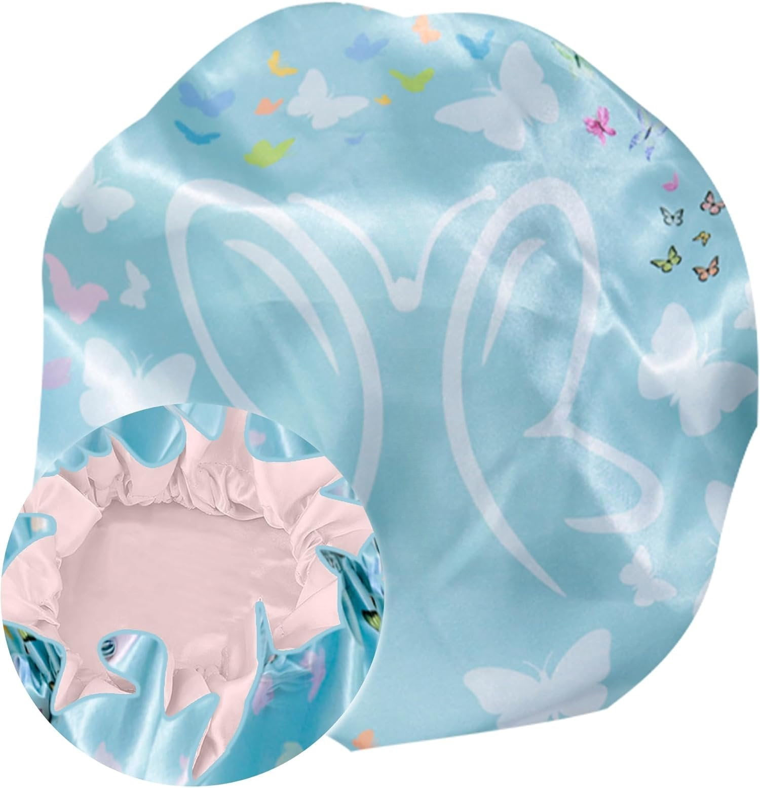 Discover Ruffle Silk Satin Sleeping Bonnets Hair, Retention, and -Night ...