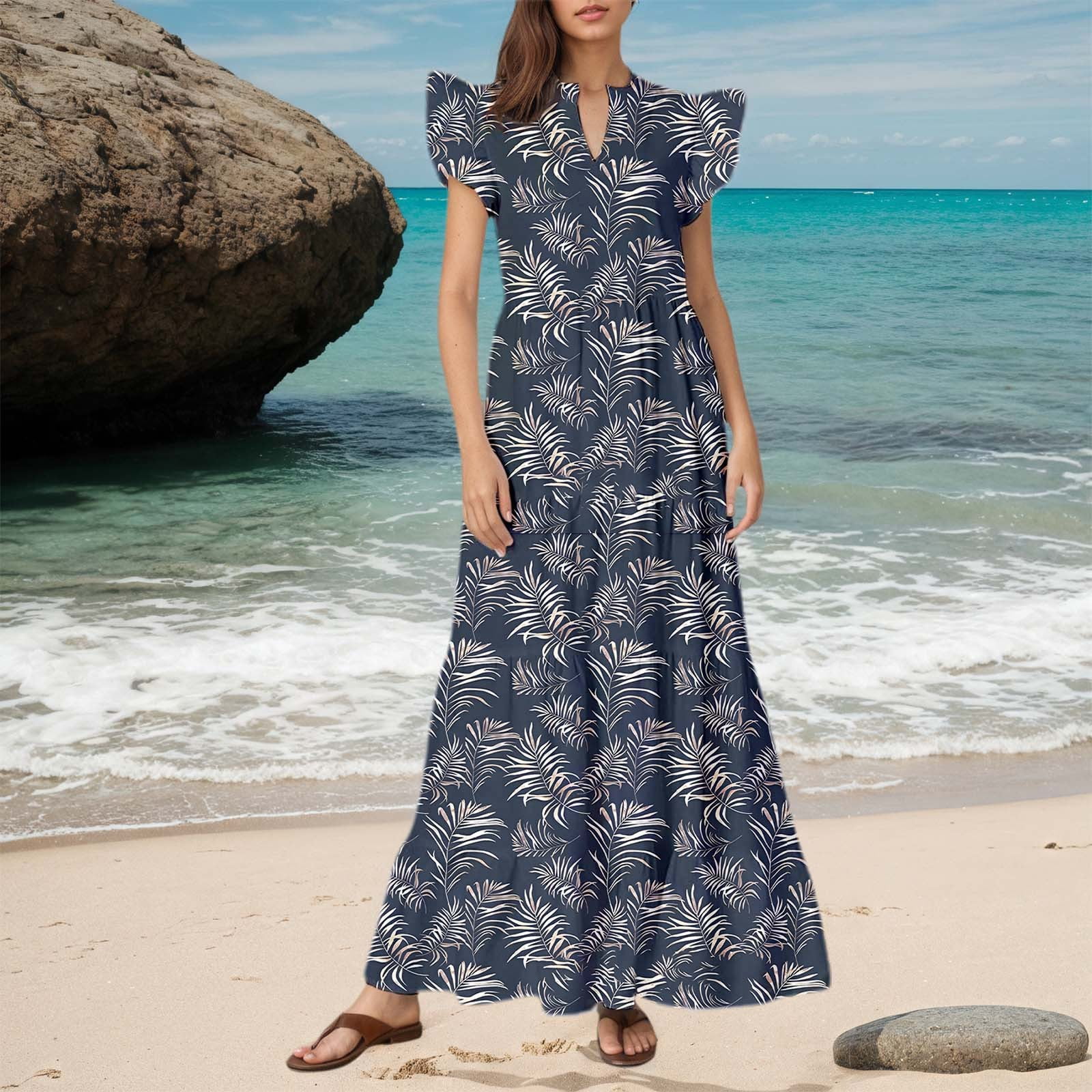 Discover The Women's Casual Dress For Everyday Vacation And Wear Flared ...