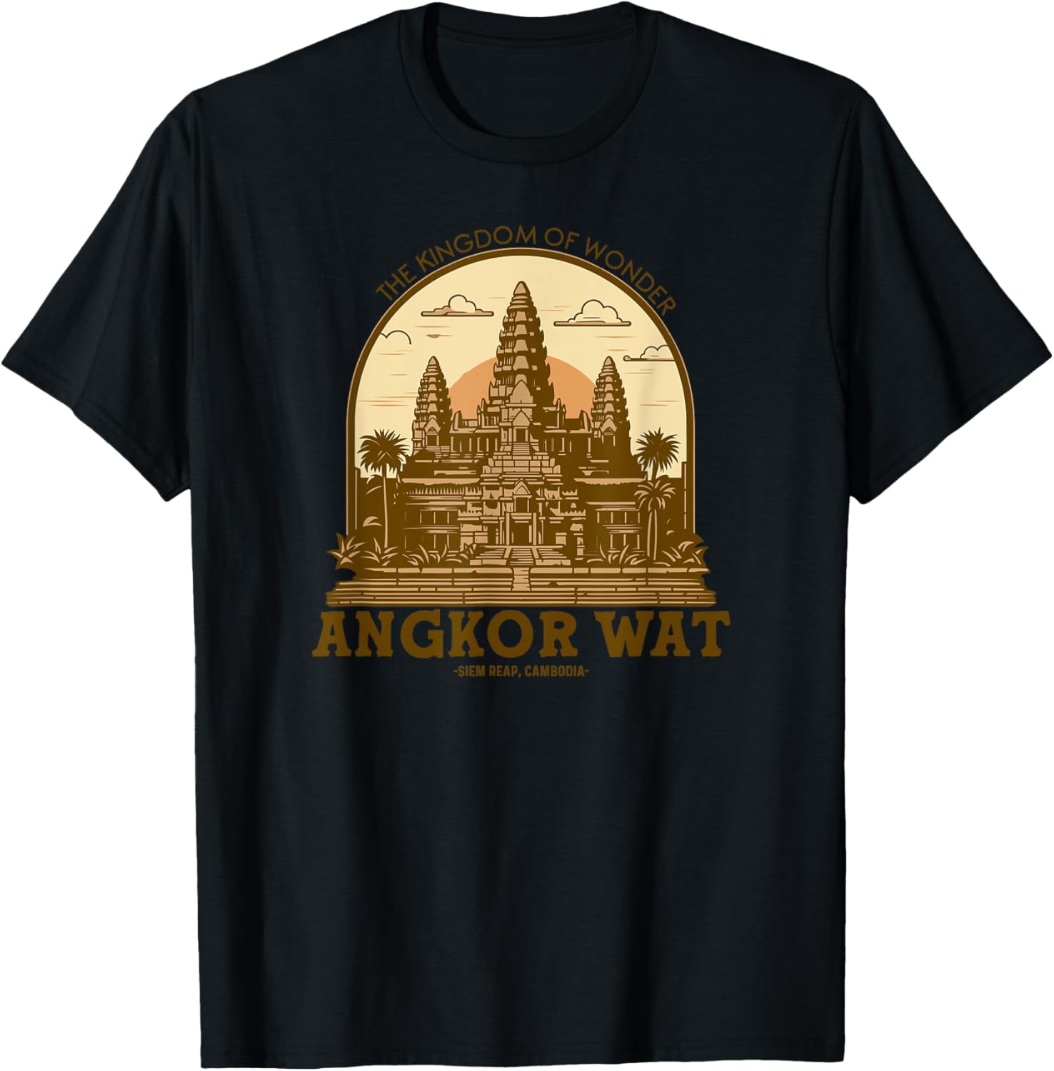 Discover and Explore Angkor Wat of Khmer Cambodia Design T-Shirt ...
