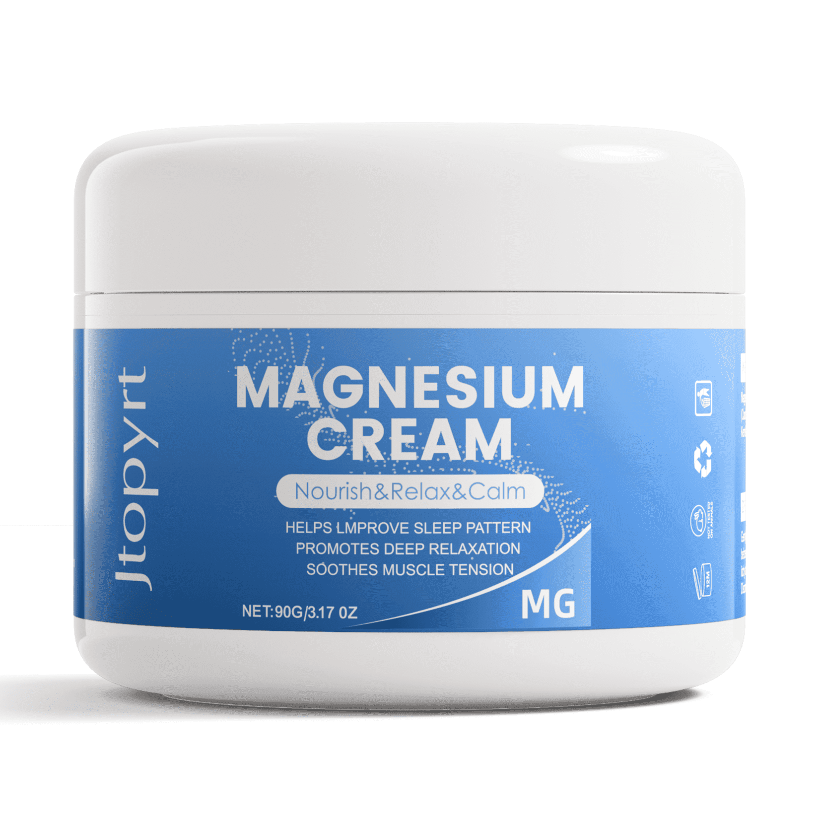 Jtopyrt Magnesium Lotion for Sleep and Muscle Relaxation, 3.17 fl oz ...