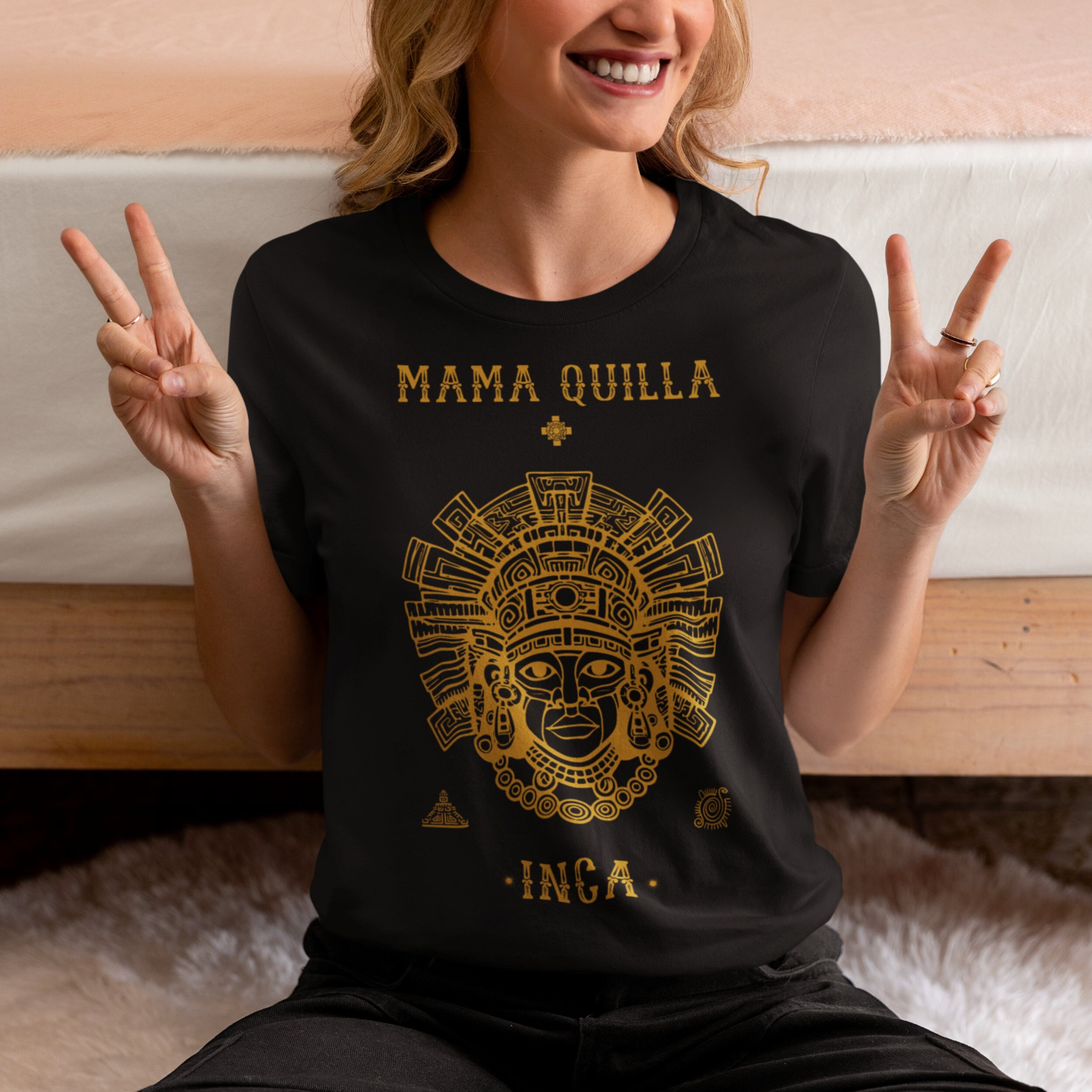 Discover the Magic of Mama Quilla with Our Mystical T-shirt from the INCA CULTURE - Walmart.com