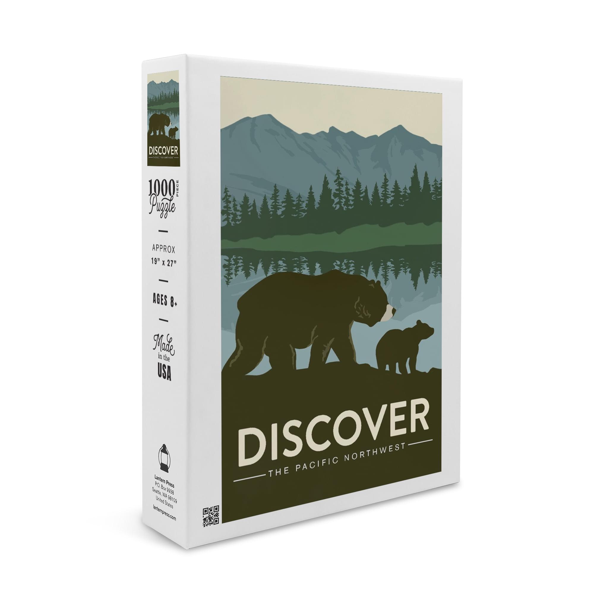 Discover the Pacific Northwest, Grizzly Bear and Cub (1000 Piece Puzzle ...