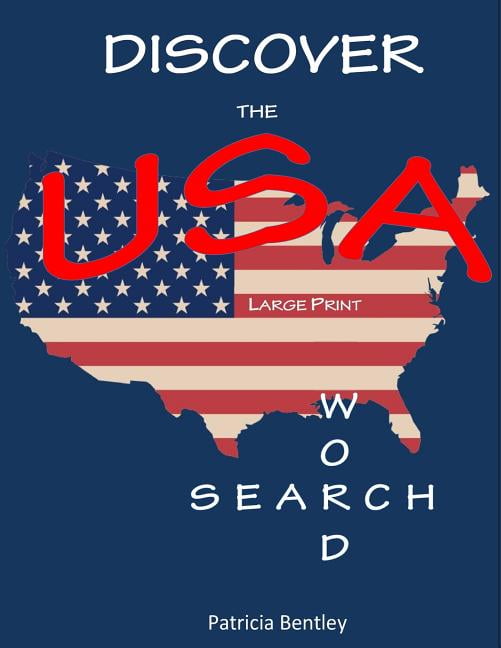 Discover the USA: Large Print Word Search - Walmart.com