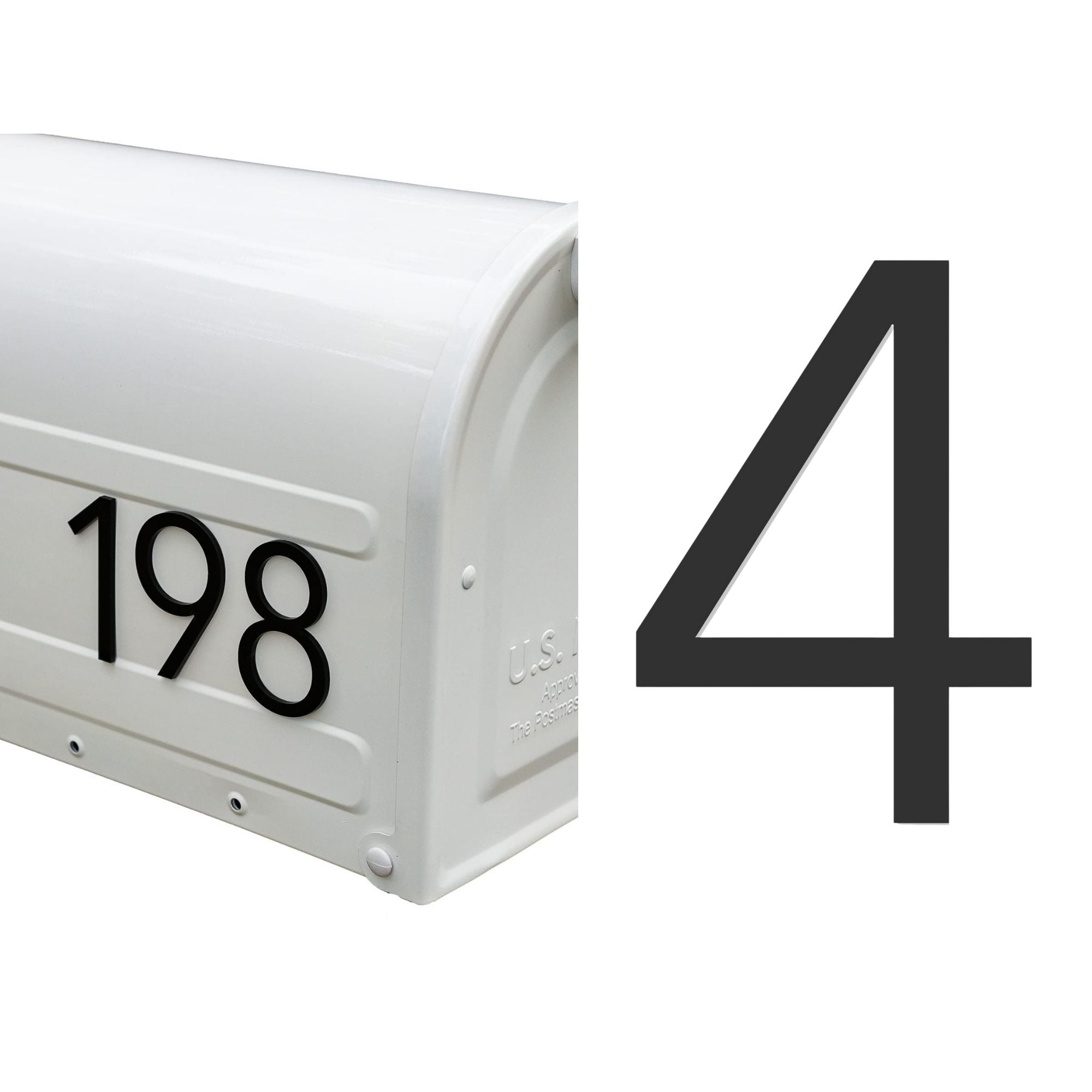 Discovered Designs - Individual 3D Acrylic Mailbox Number – Self Stick ...