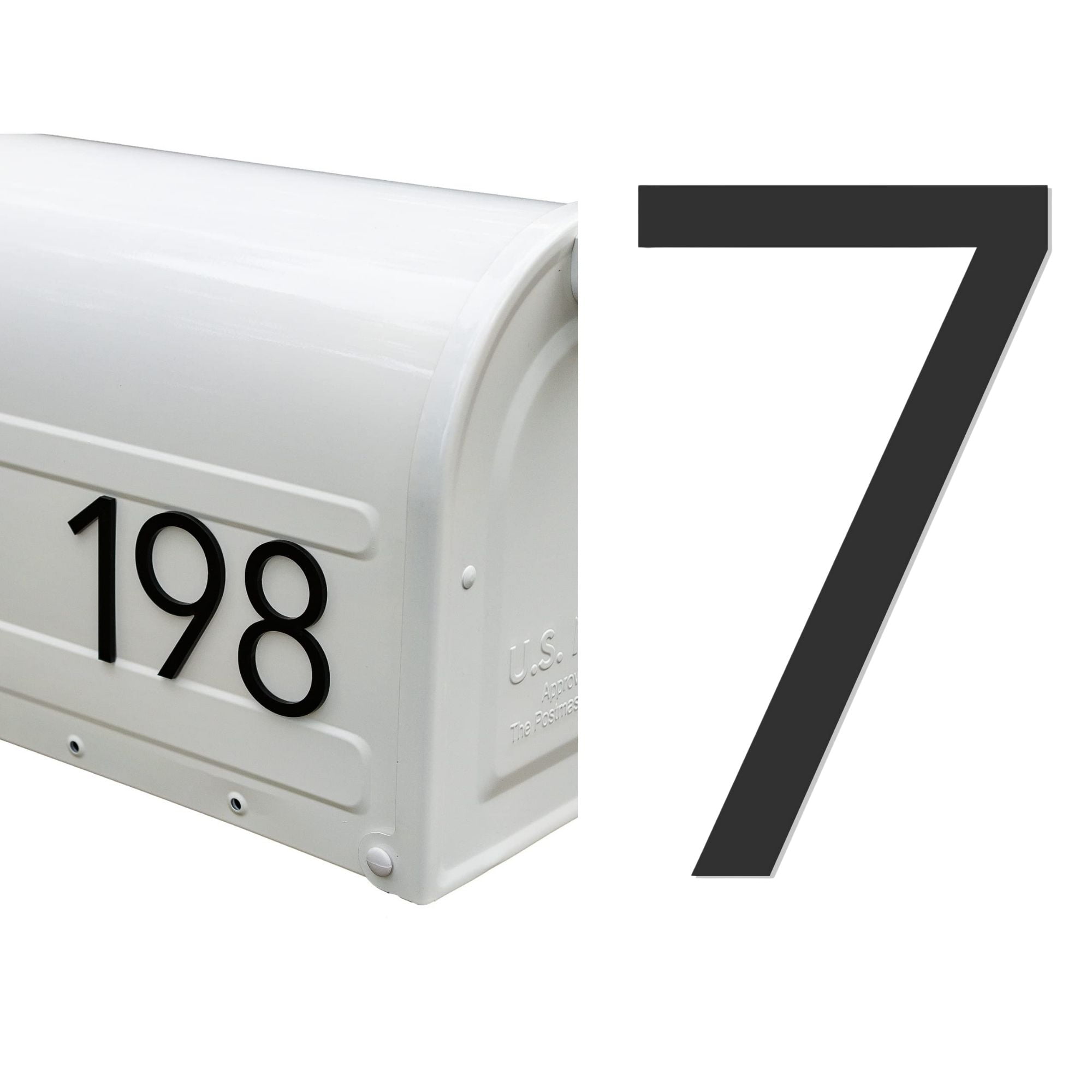 Discovered Designs - Individual 3D Acrylic Mailbox Number – Self Stick ...