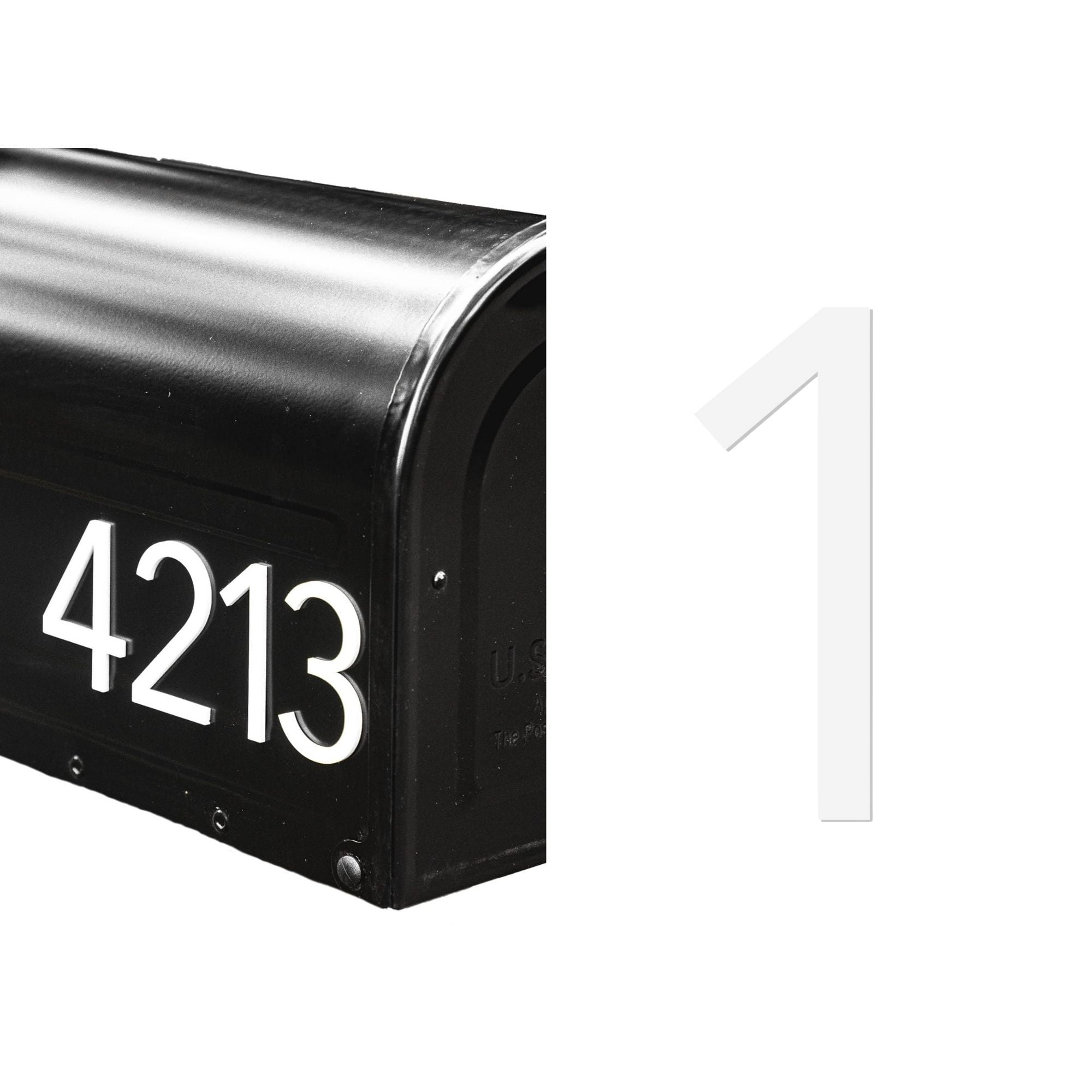 Discovered Designs White 3 in Acrylic Mailbox Number - Walmart.com