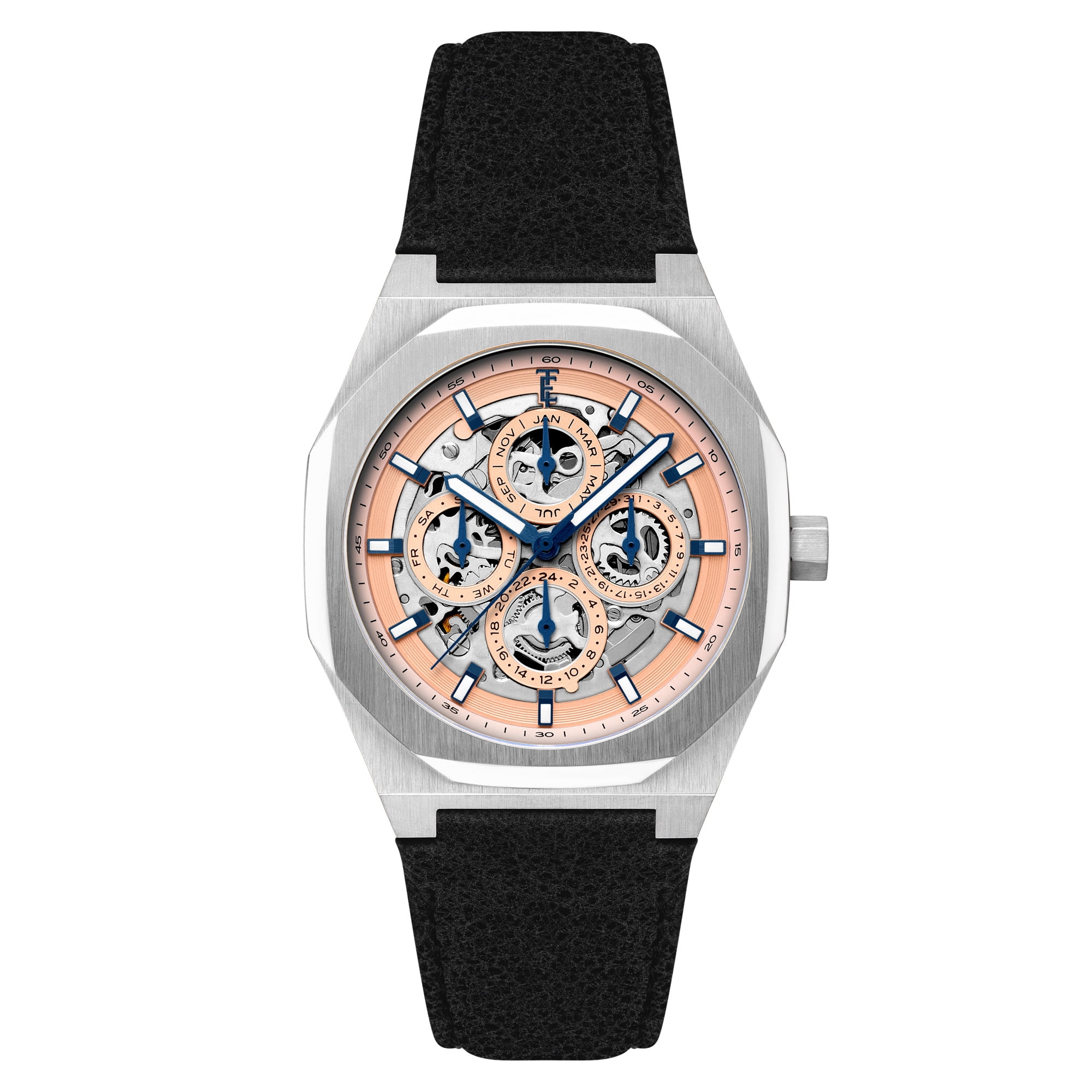 Discovery Drake Triple Calendar Skeleton Automatic Sunset Salmon ...