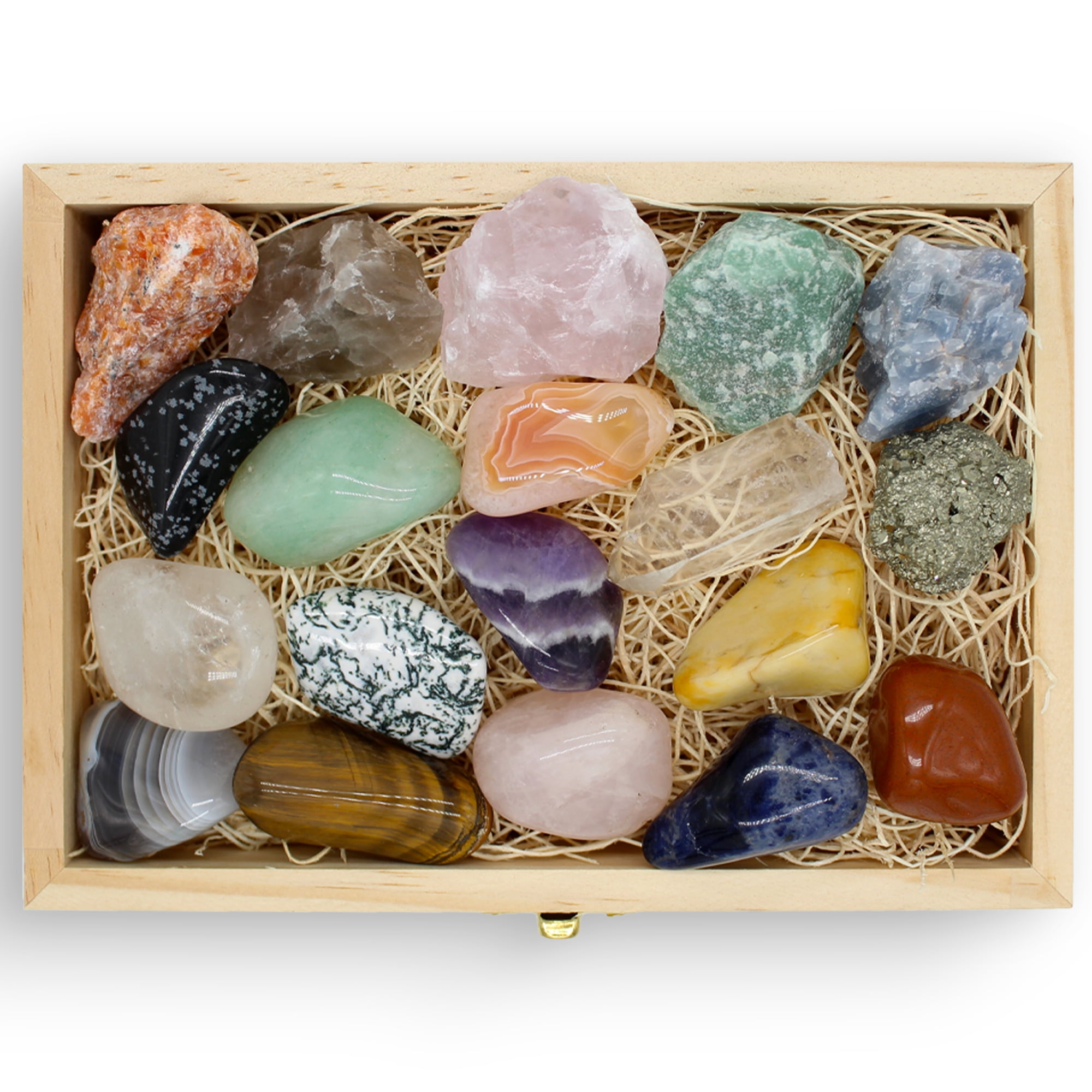 Discovery Healing Crystals Set, Beginner Crystal Kit, Tumbled Stones ...
