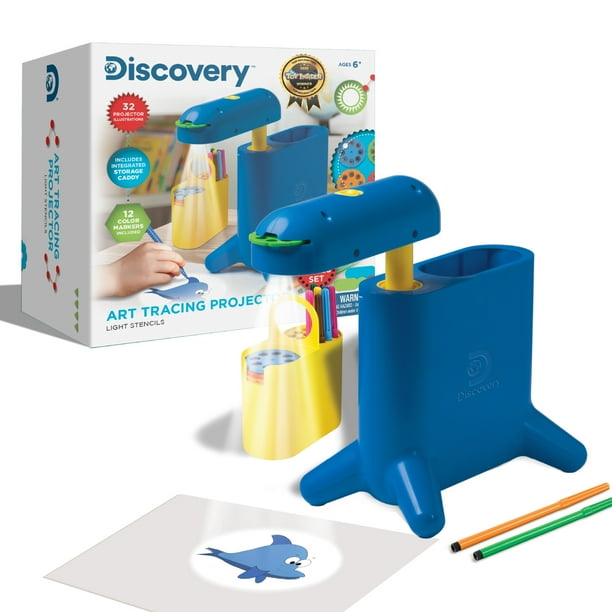 Discovery Kids Art Tracing Projector Light Stencils, with Integrated ...