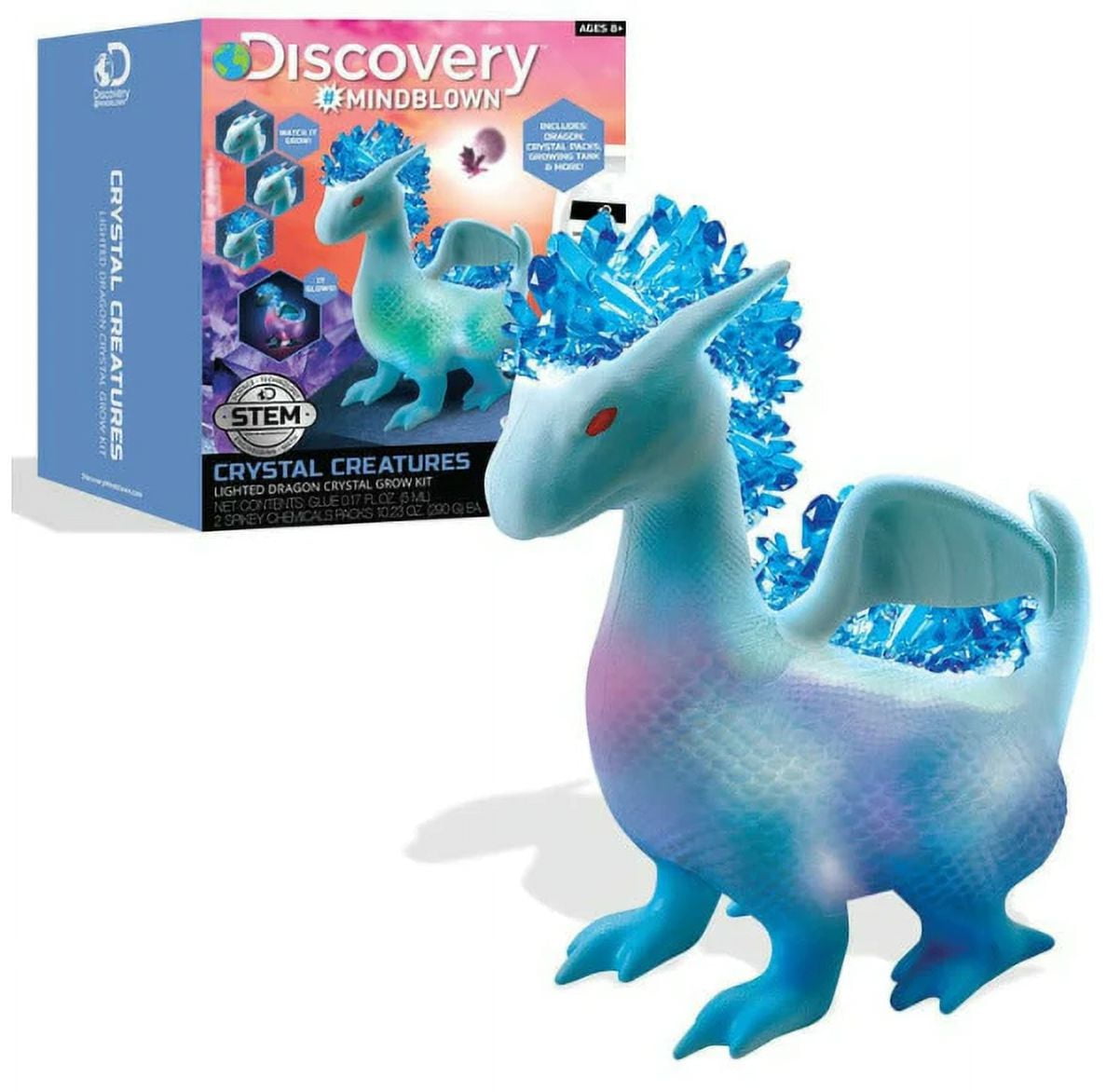 Discovery Mindblown Crystal Creature Growing Kit - Dragon - Walmart.com
