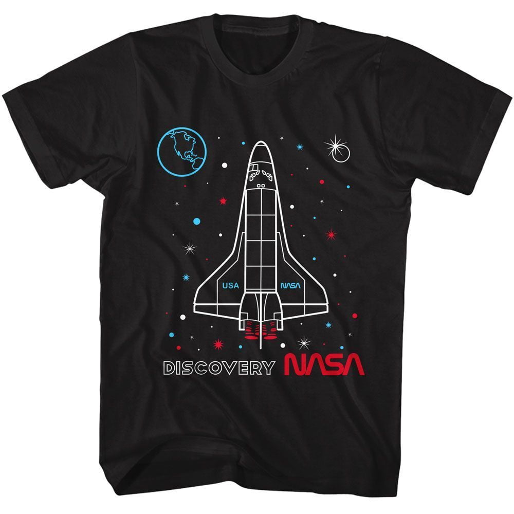 Discovery Outlined Space Theme Shirt - Walmart.com