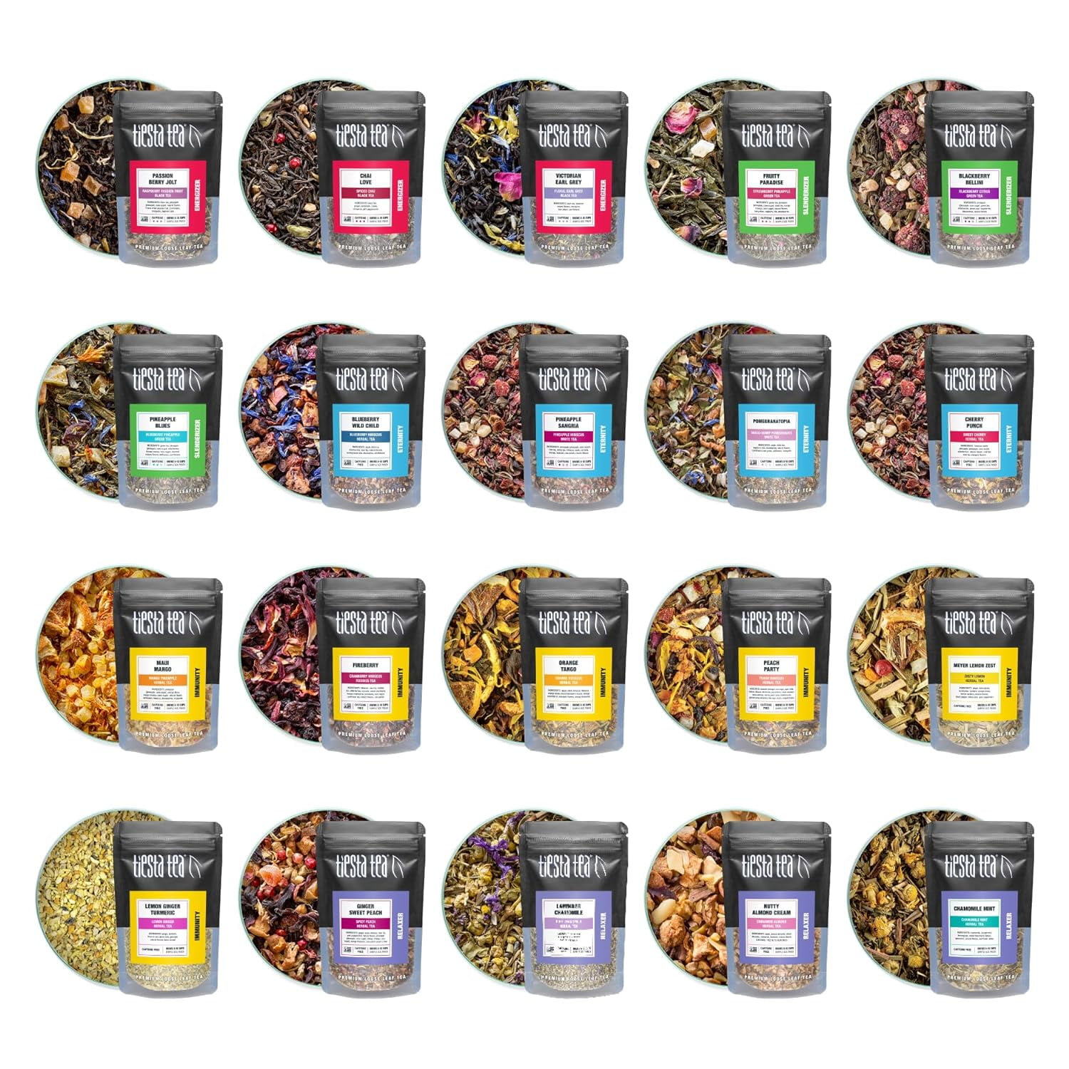 - Discovery Tea Sampler Dry Flight Set | High to No Caffeine Hot & Iced ...