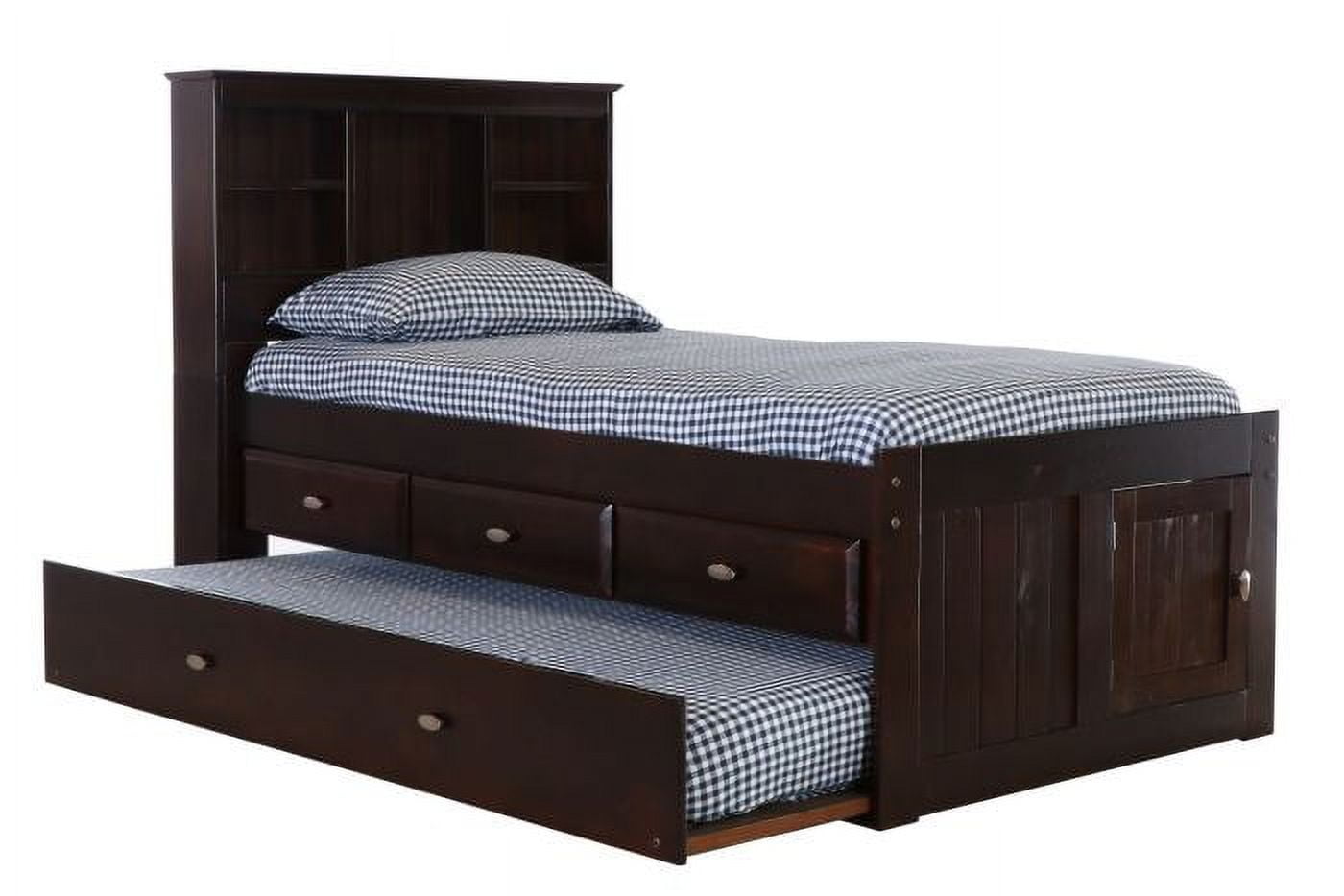 Discovery World Furniture - Twin Size Bed with Headboard Bookcase & 12 ...