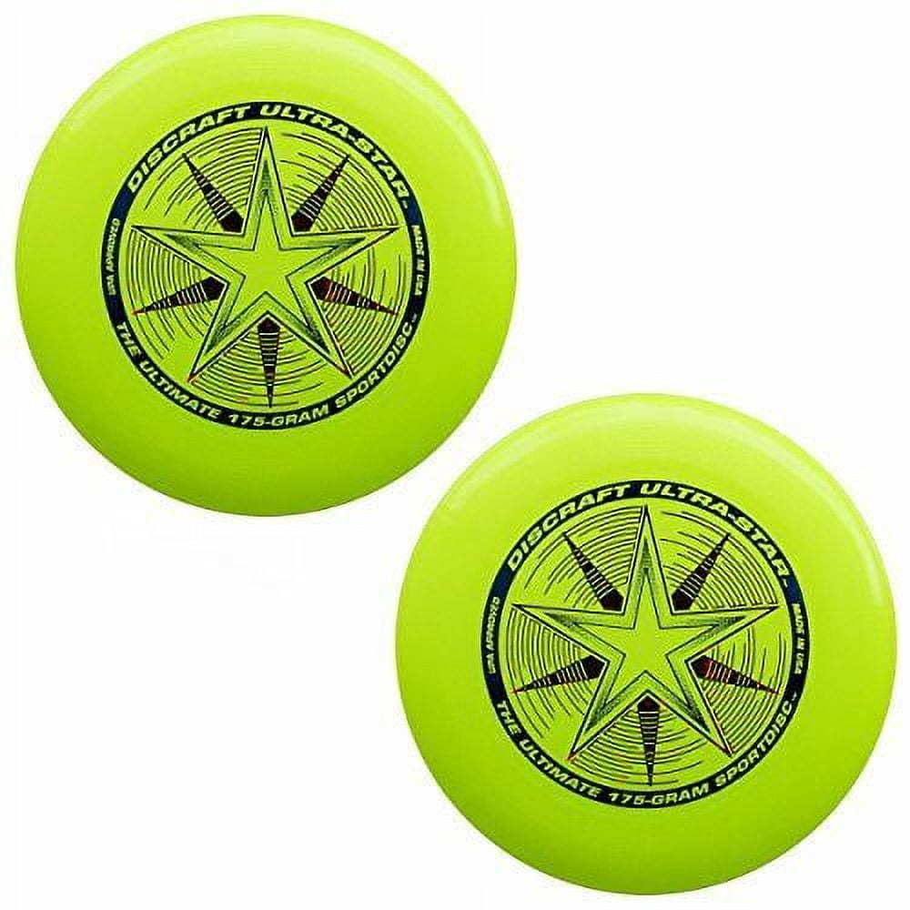 Discraft 175 gram Ultra Star Ultimate Sport Disc - 2 Pack (Yellow ...