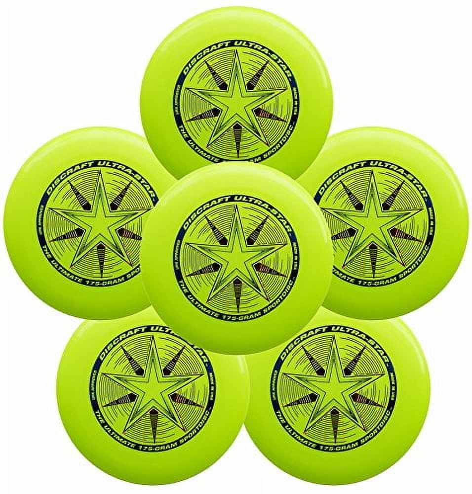 Discraft 175 gram Ultra Star Ultimate Sport Disc - 6 Pack (Yellow ...