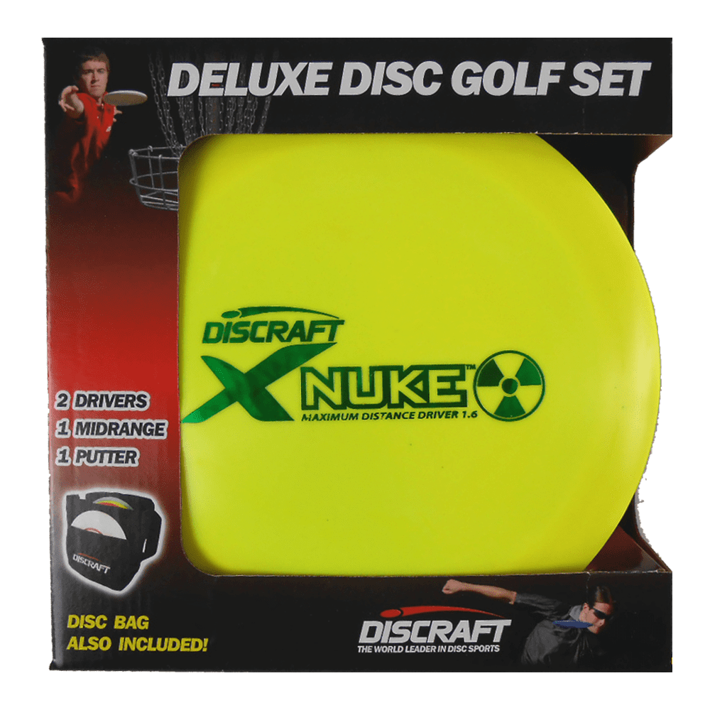 Discraft 4-Disc and Bag Deluxe Disc Golf Set [Colors may vary ...
