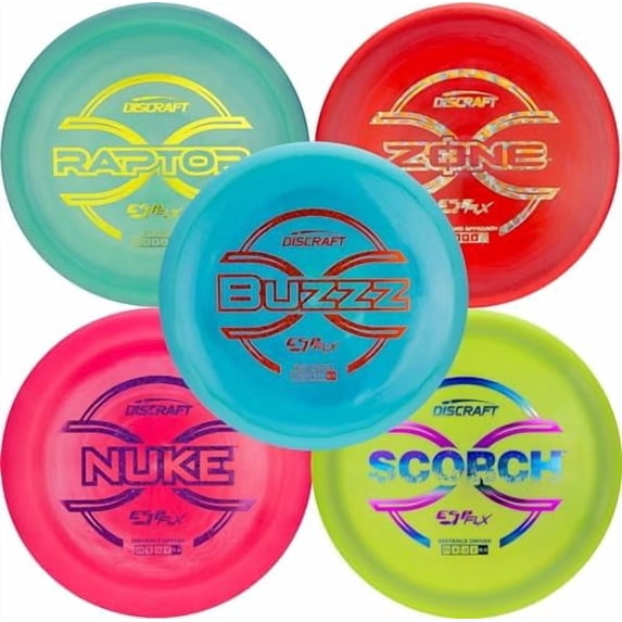 Discraft ESP FLX Winter Overstable Five Pack - Cold Weather Starter Set ...