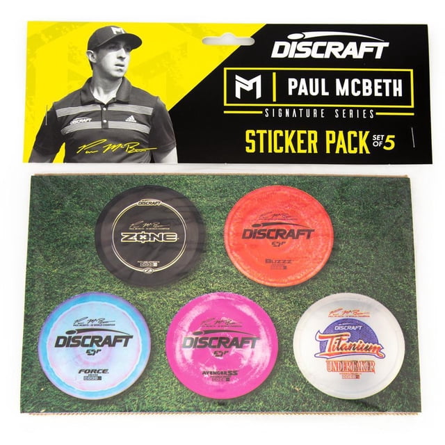 Discraft Paul McBeth Signature Series Sticker Pack - Walmart Business ...