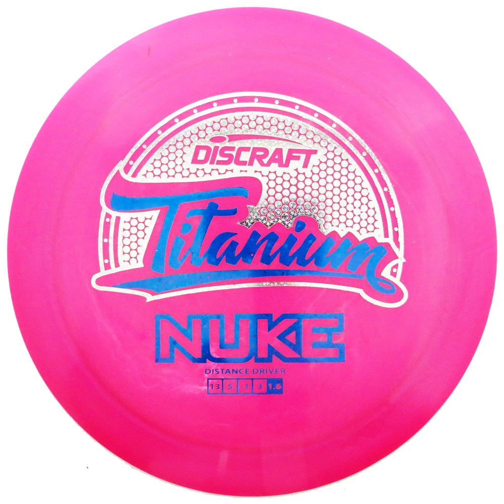 Discraft Titanium Golf Disc, Nate Doss Nuke Max Distance Driver, 170-174gm - Walmart.com