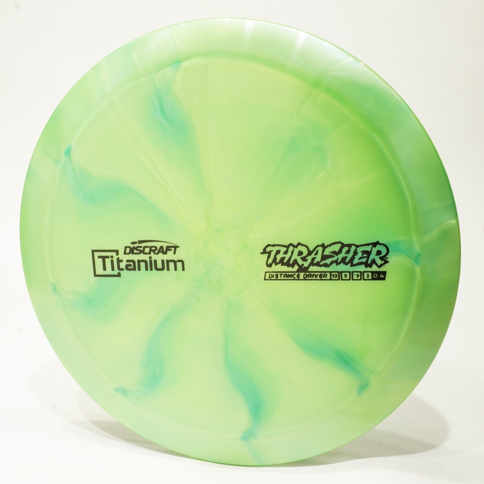 Discraft Titanium Thrasher (New Blend) (170-172g Green Swirl w/ Black ...