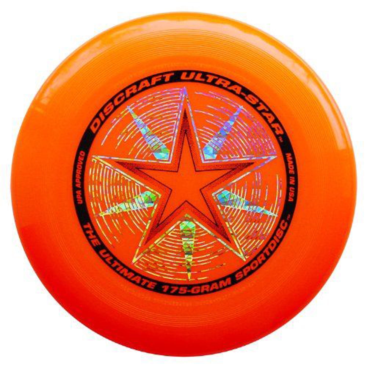 Discraft ULTRA-STAR 175g Ultimate Frisbee Disc - ORANGE - Walmart.com