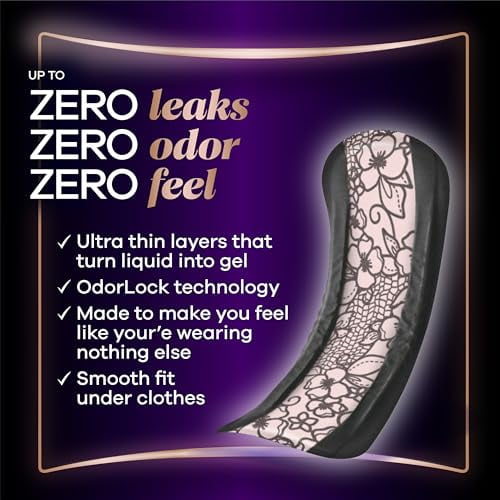 Discreet Boutique Adult Incontinence & Postpartum Pads For Women, Size 5, Heavy Absorbency ...