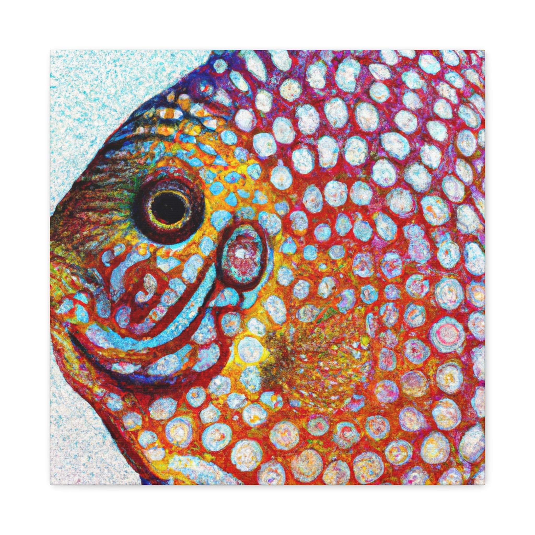 Discus In Pointillism - Canvas - Walmart.com