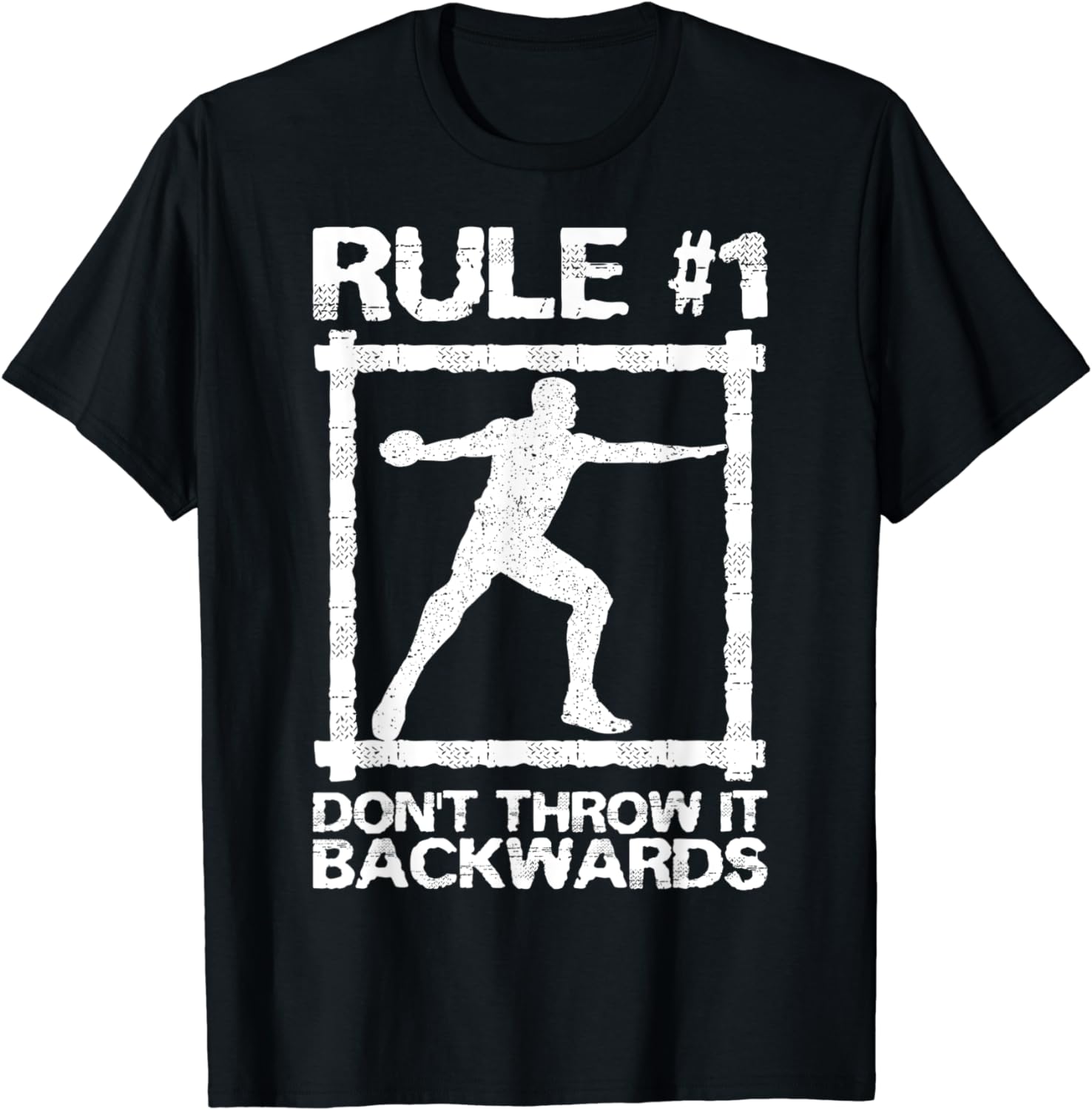 Discus Throw Player Disc Throwing Track And Field Sports T-Shirt ...