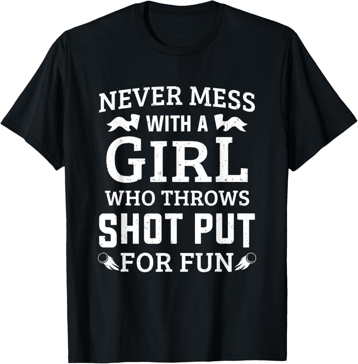 Discus Throwing Shot Put Discus Thrower Girl Track And Field T-Shirt ...