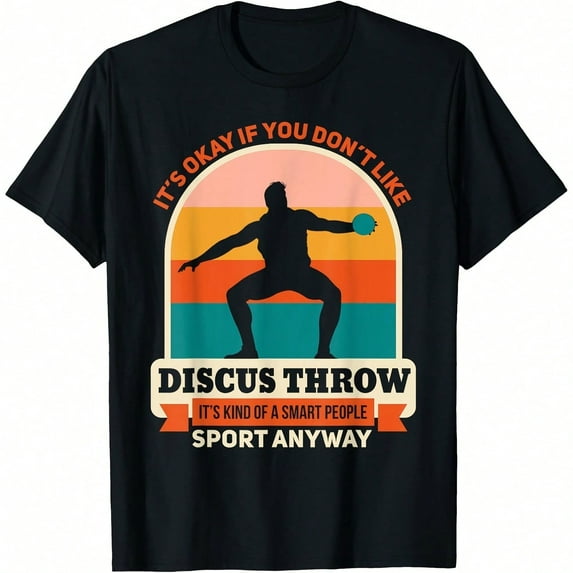 Discus Tow Shirt Funny art People Discus Towing T-Shirt. - Walmart.com