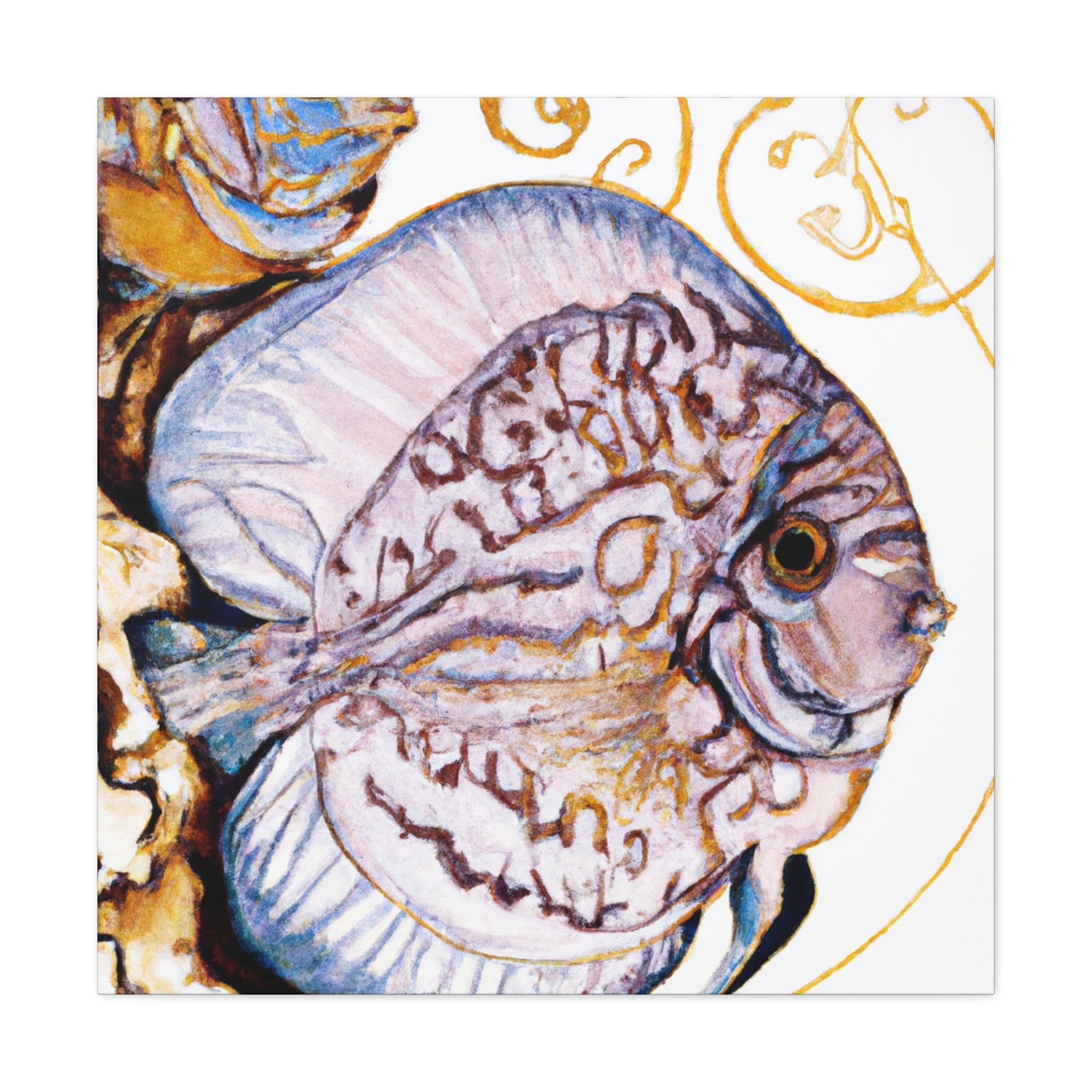 Discus in Gold Gilt - Canvas - Walmart.com