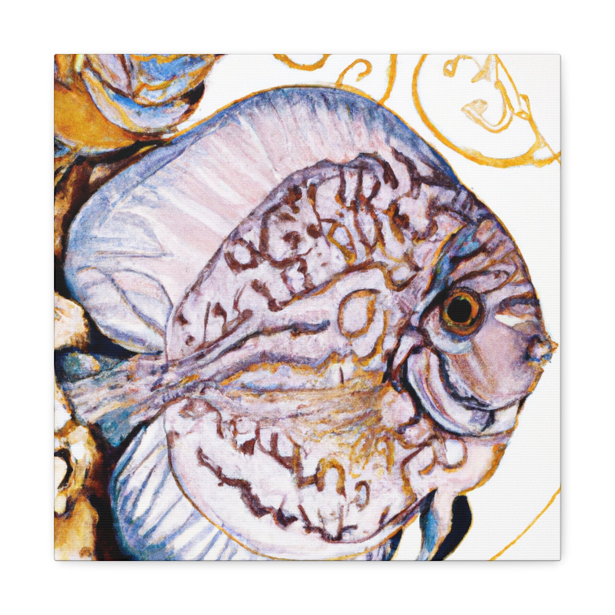 Discus in Gold Gilt - Canvas - Walmart.com